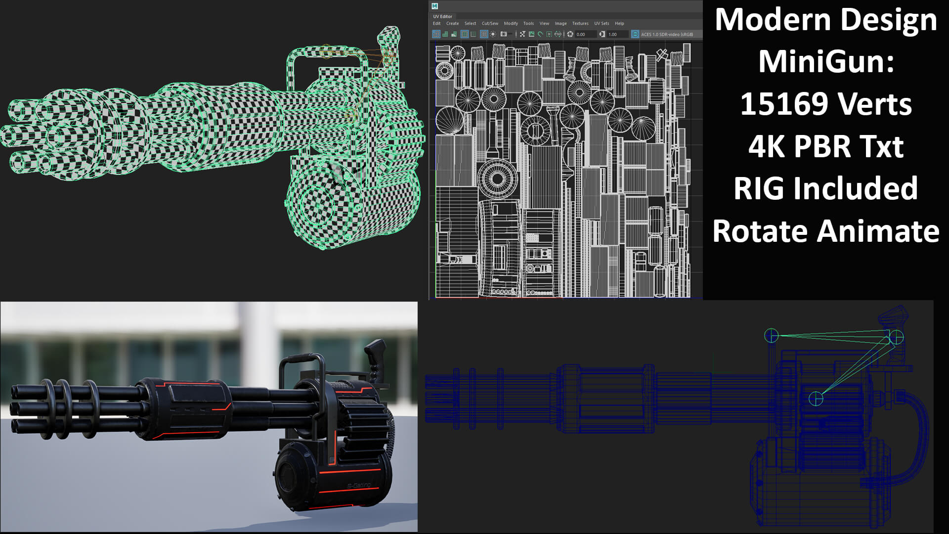 Next-Gen Gun Collection 3D Model by V-Enterprises