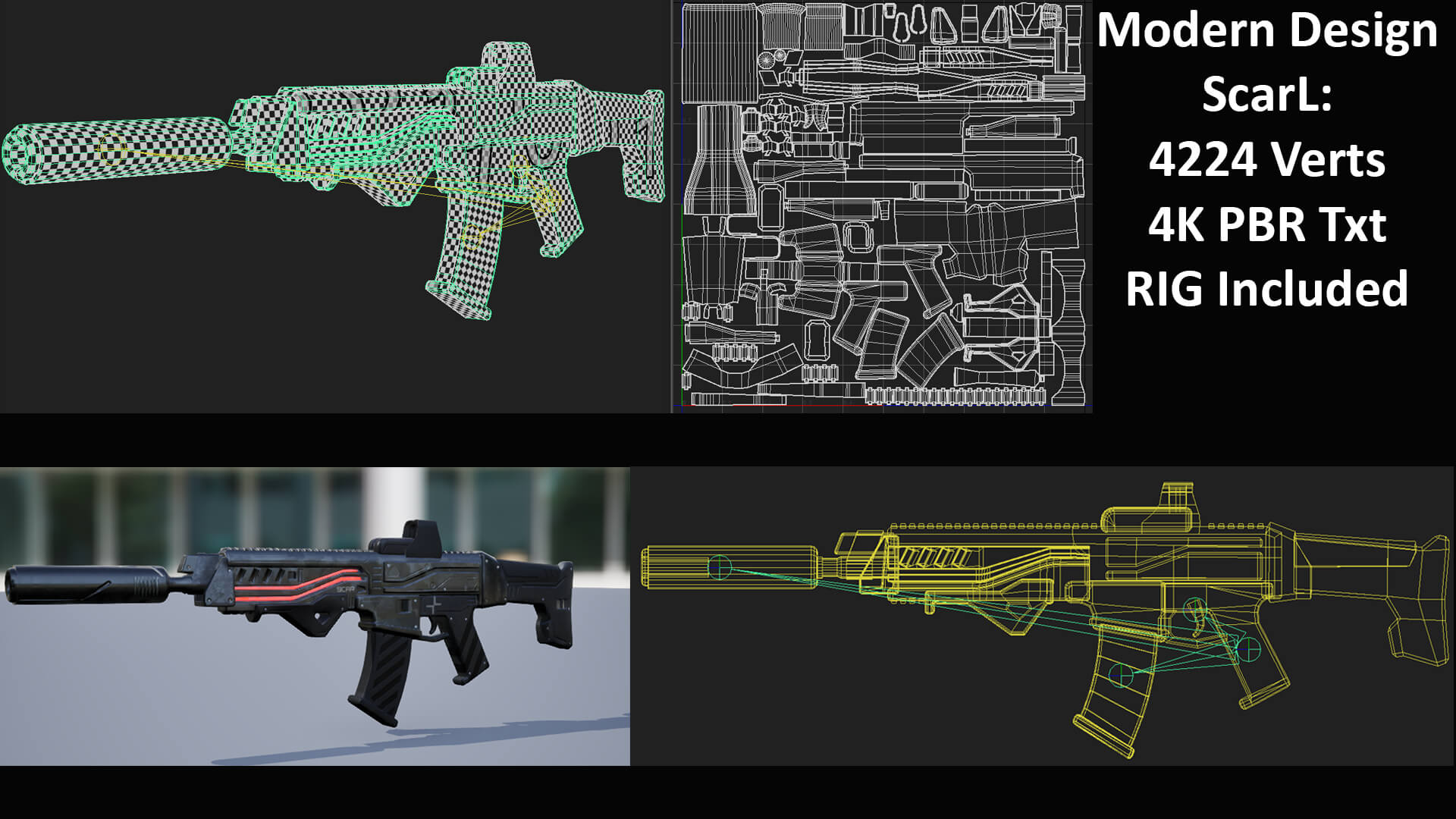 Next-Gen Gun Collection 3D Model by V-Enterprises