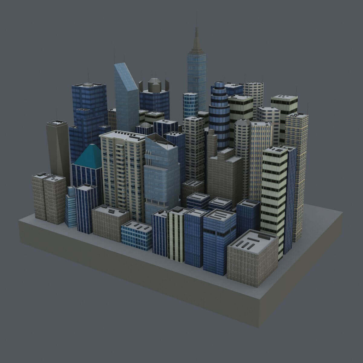 City Block - 3D Model by V1ndeR