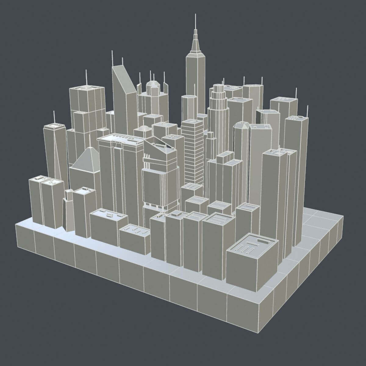 City Block - 3D Model by V1ndeR