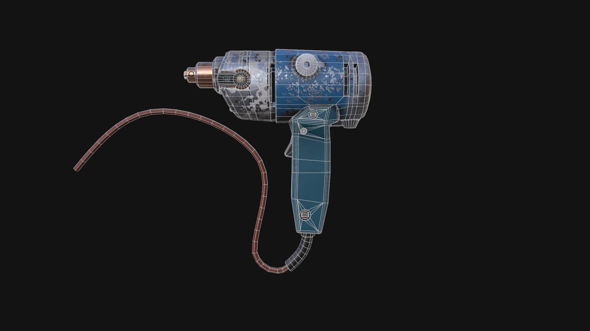 Electric Drill - 3D Model by V1ndeR