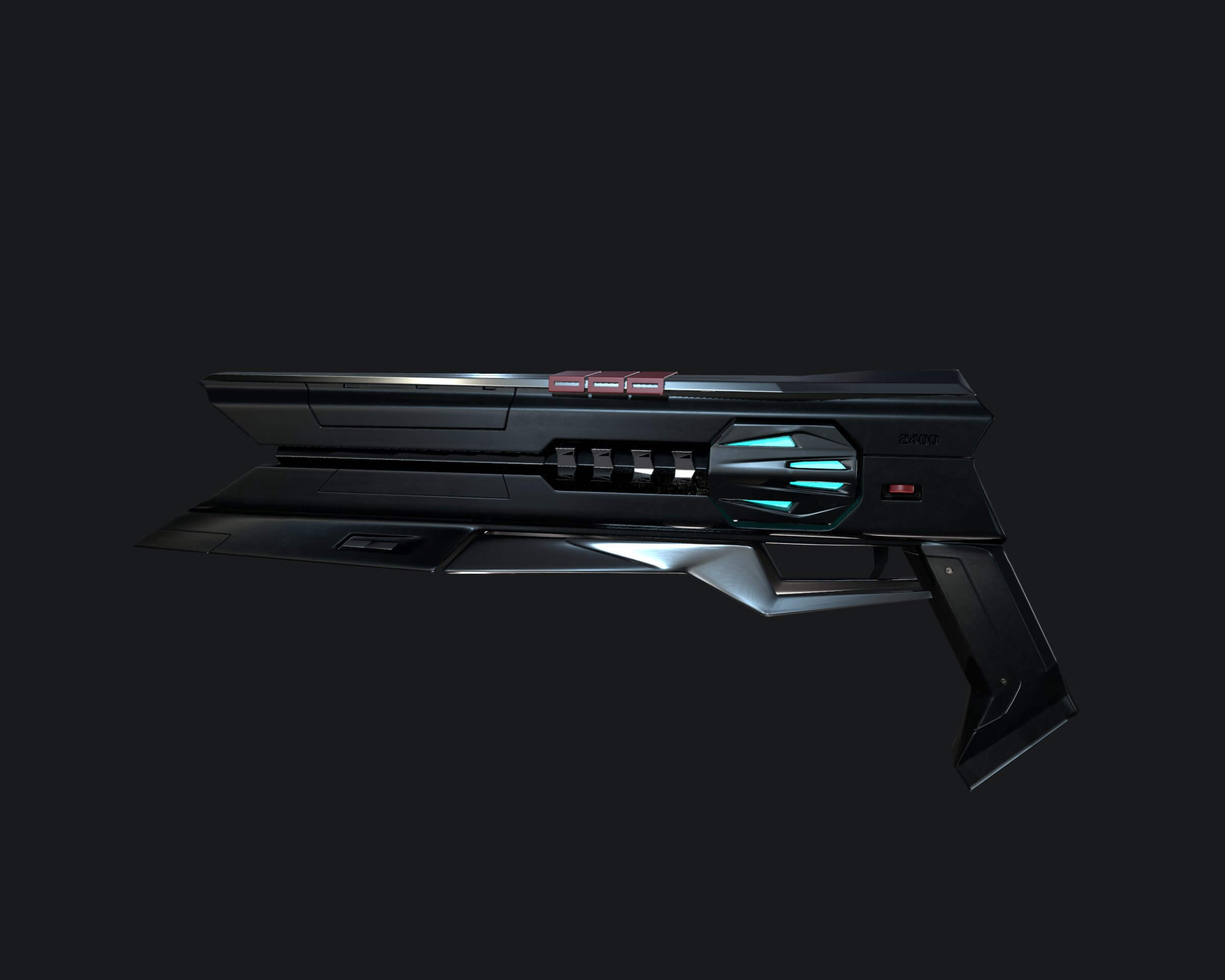 Sci-Fi Weapon 3D Model by V1ndeR