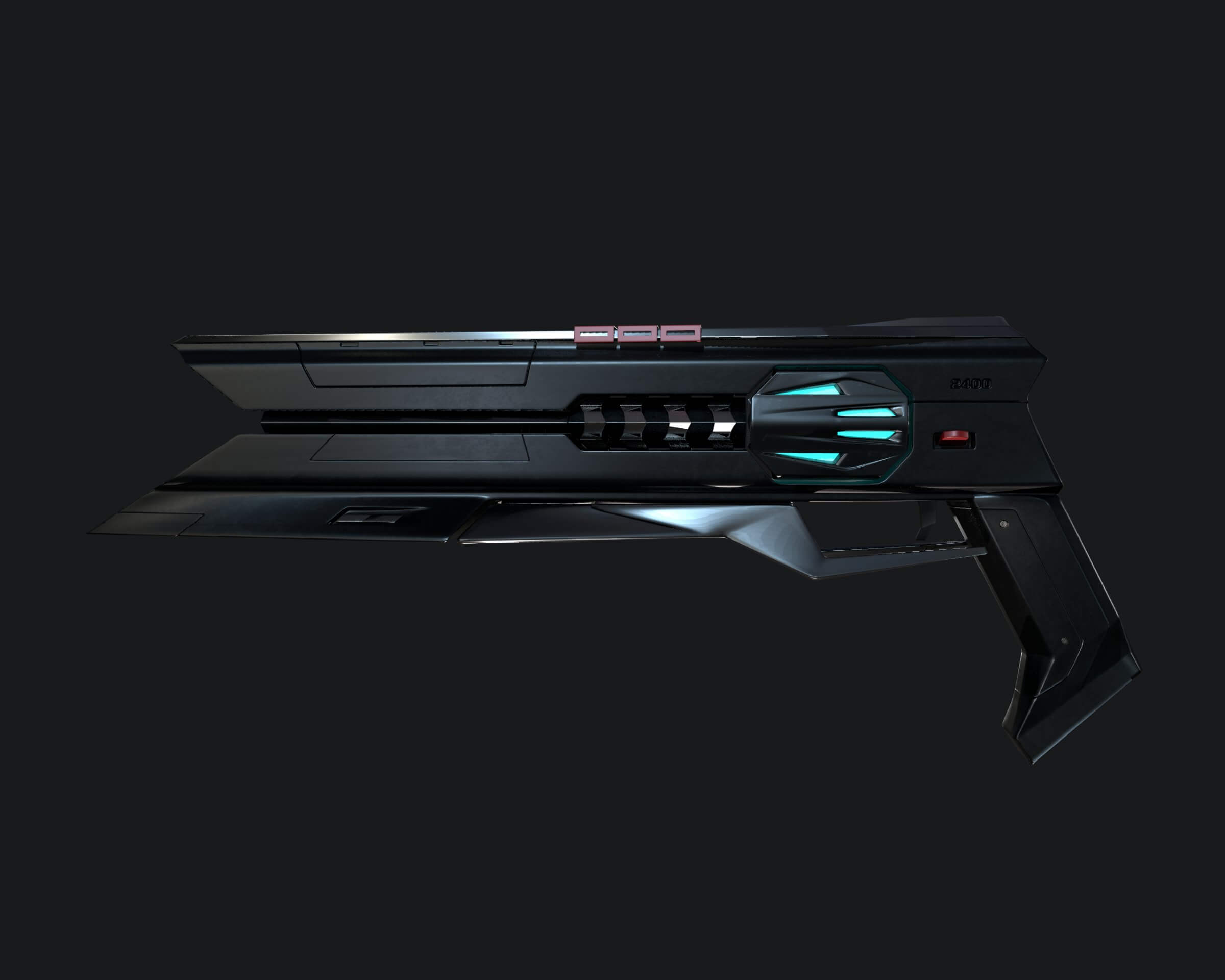 Sci-Fi Weapon 3D Model by V1ndeR