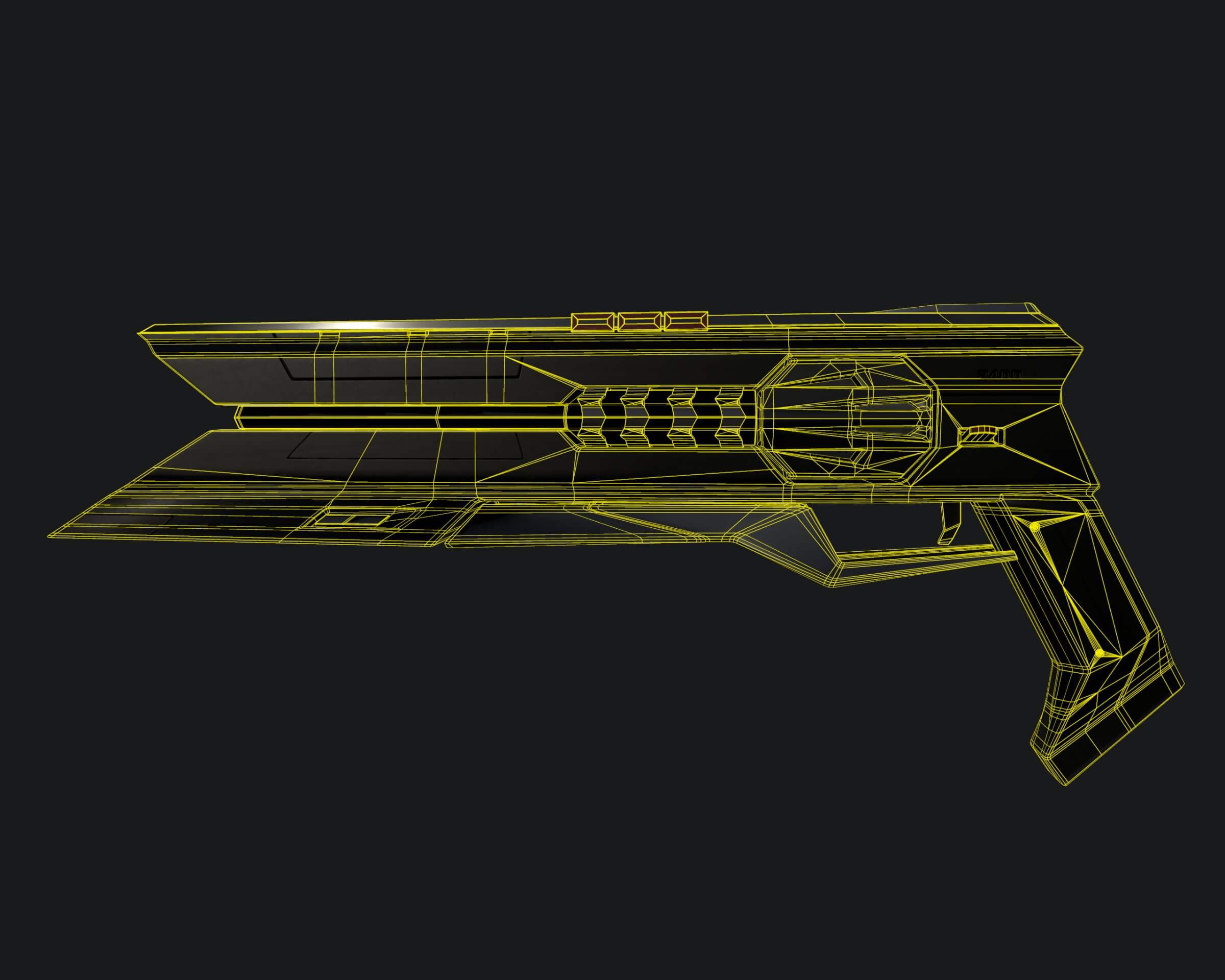 Sci-Fi Weapon 3D Model by V1ndeR
