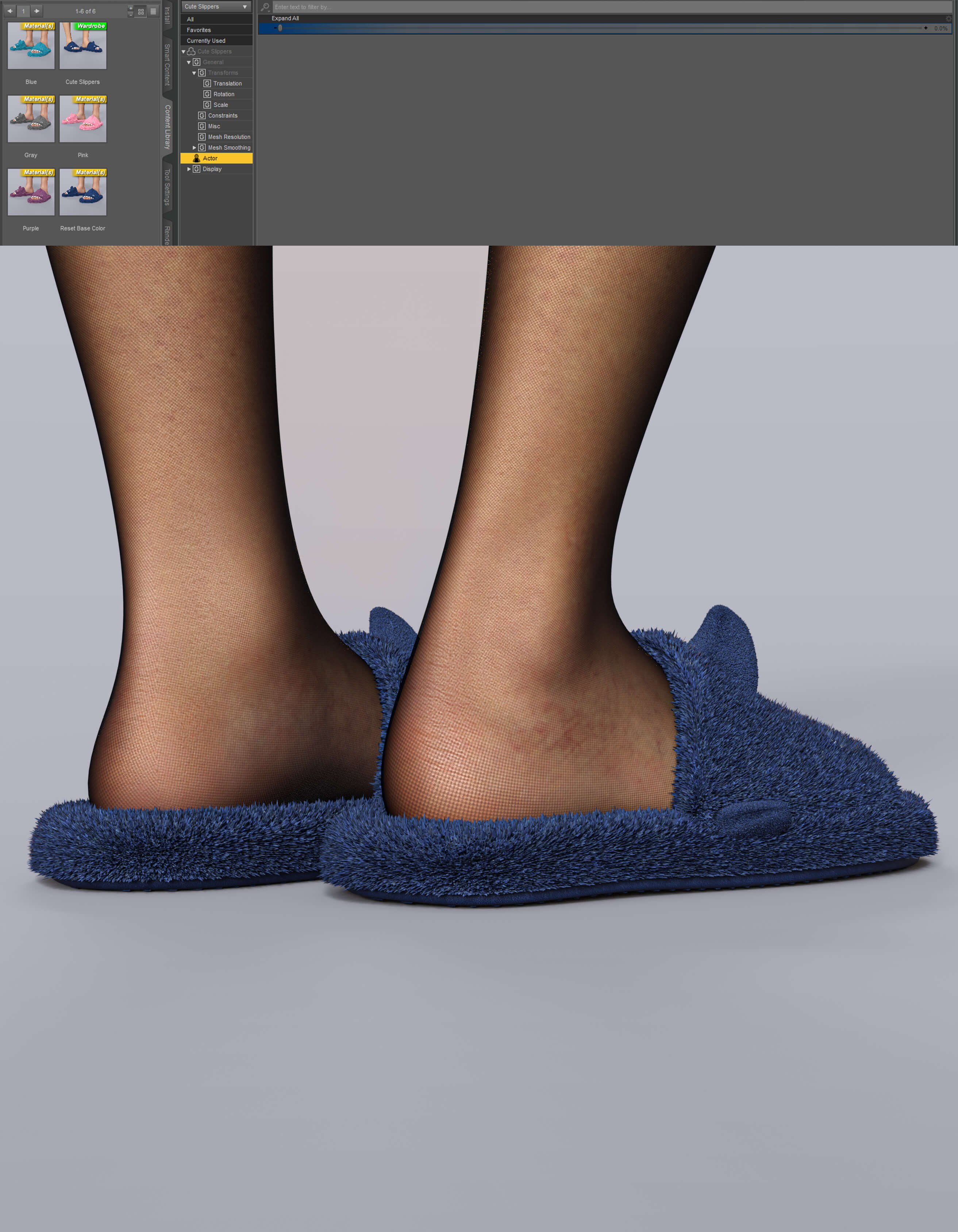 Cute Slippers for G8F and G8.1F - Daz Content by V8Infinite