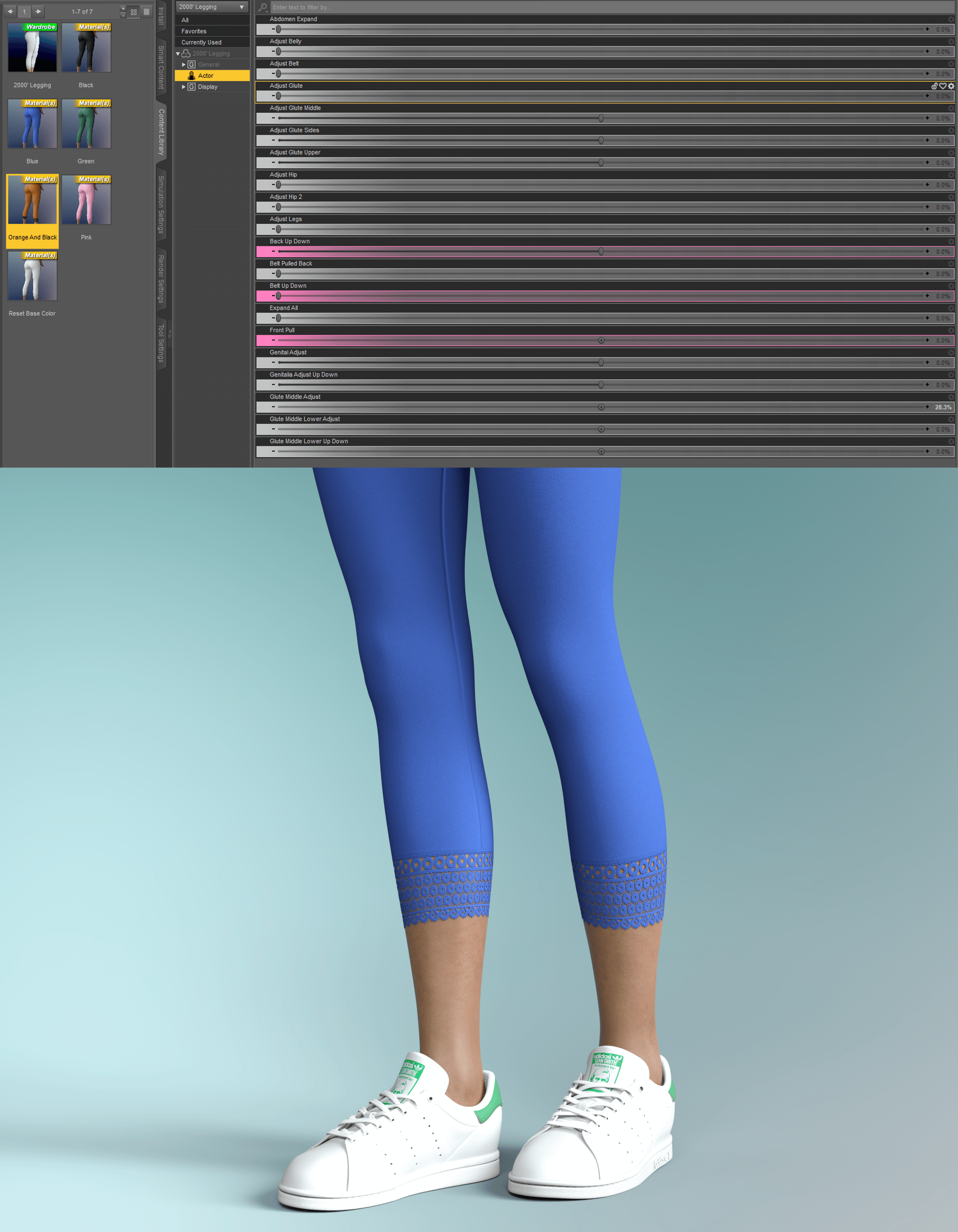 2000' Legging 3D Render, Digital Art by V8Infinite