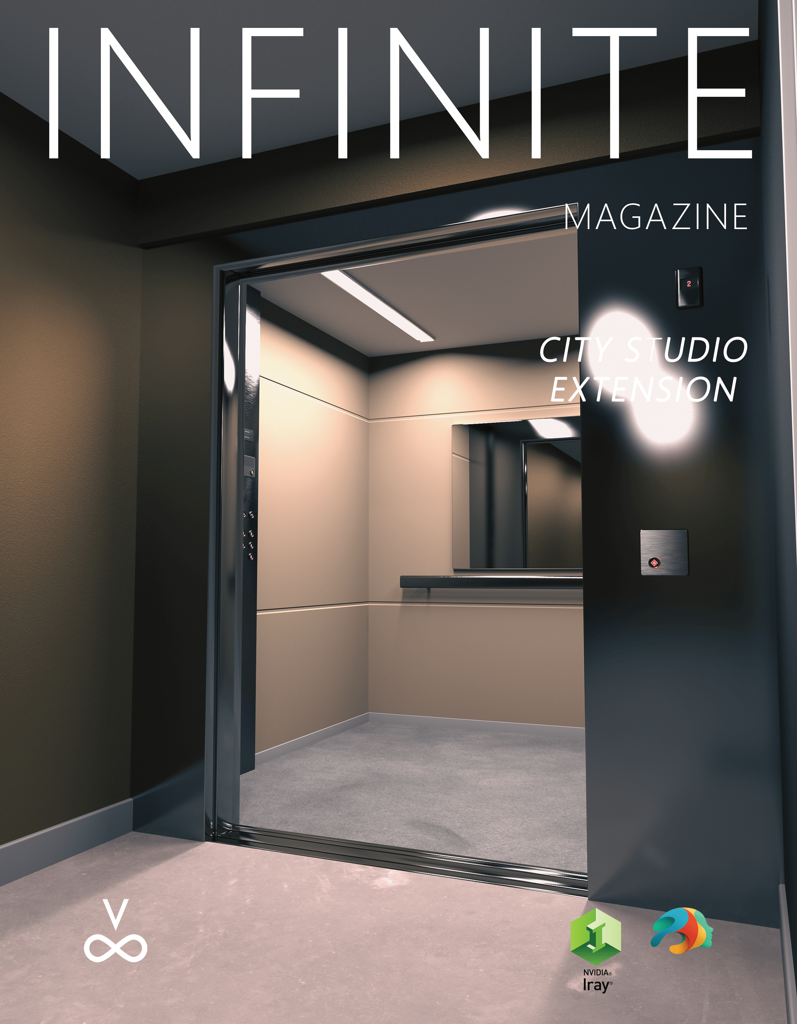 City Studio Extension 3D Render, Digital Art by V8Infinite