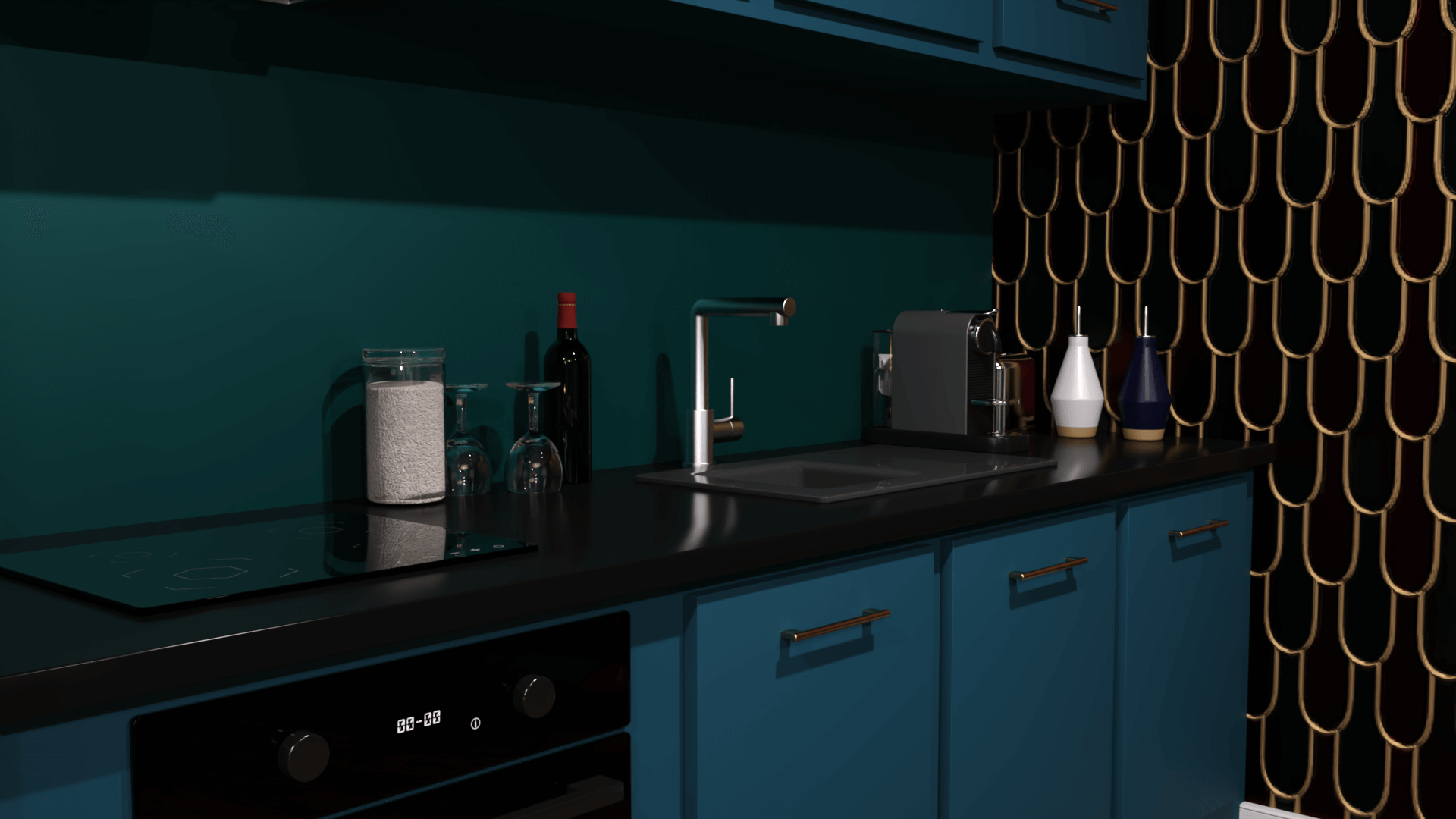 City Studio Extension 3D Render, Digital Art by V8Infinite