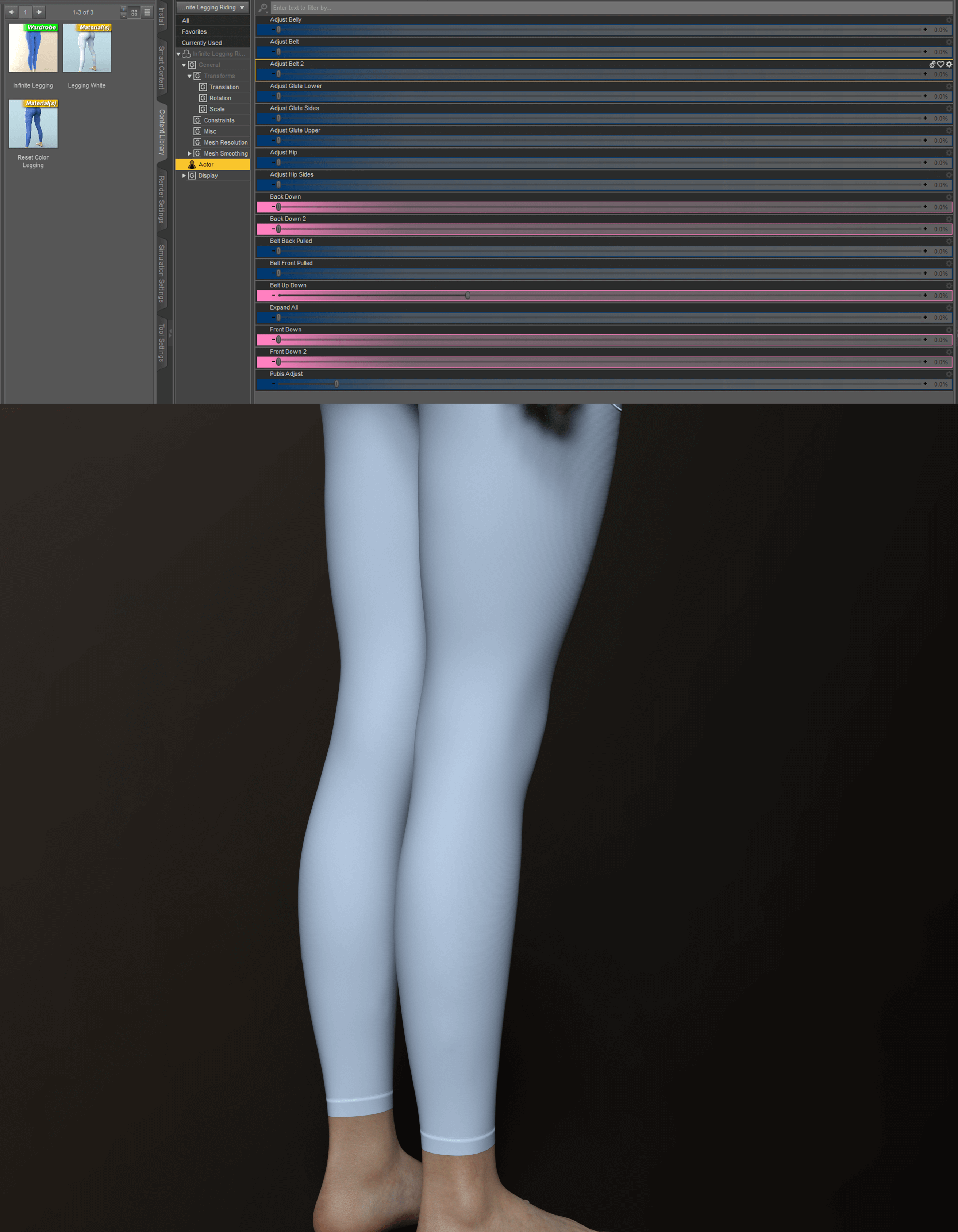 Infinite Legging 3D Render, Digital Art by V8Infinite