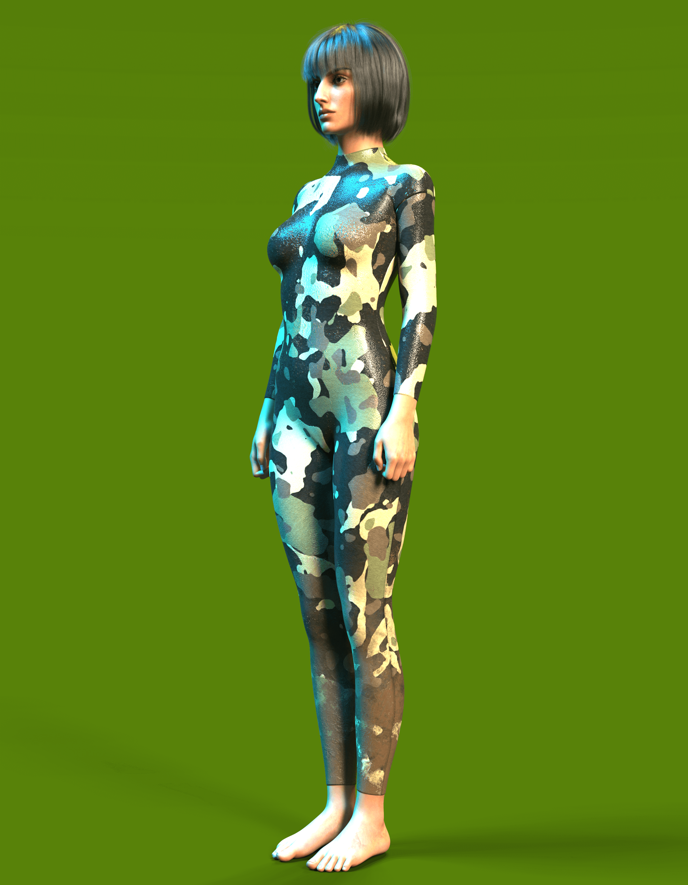 Integral Body 3D Render, Digital Art by V8Infinite