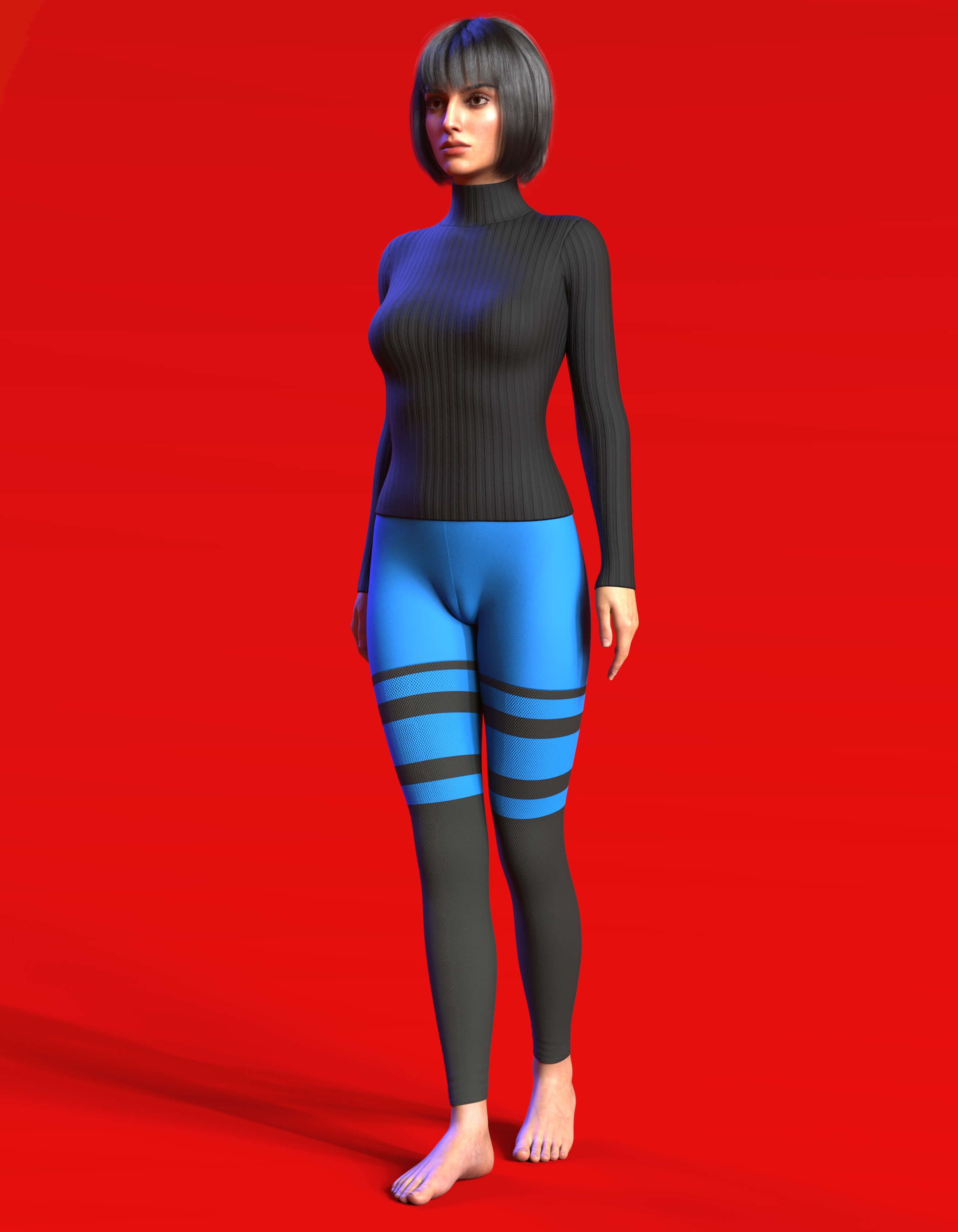 V8 Basic Pull D-Force for G8F and G8.1F Daz Content by V8Infinite