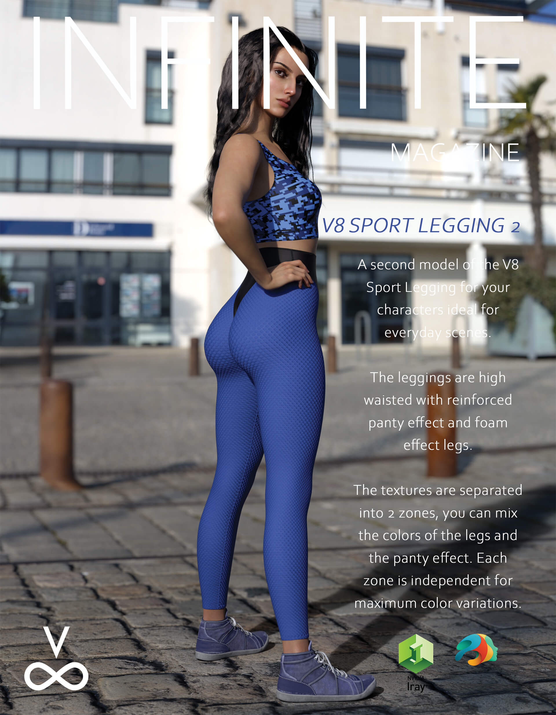 V8 Sport Legging 2 for G8F and G8.1F - Daz Content by V8Infinite