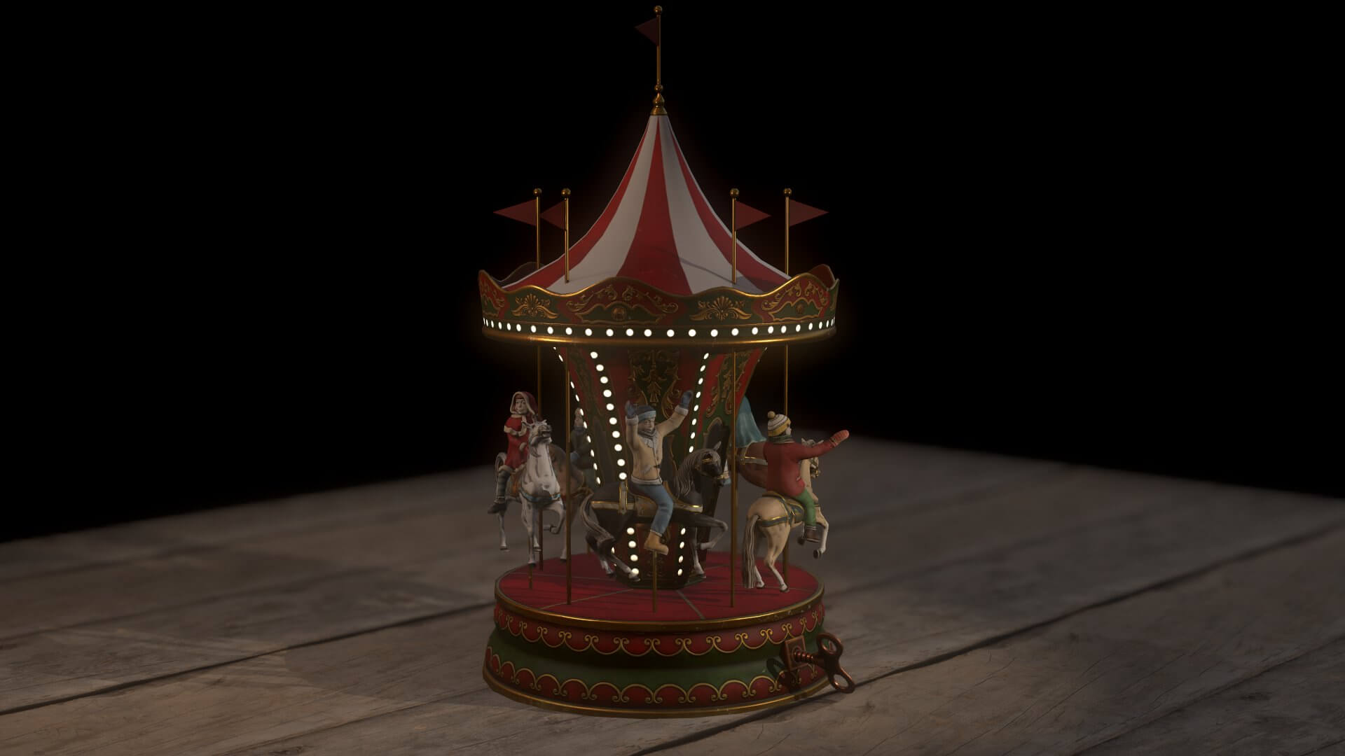 Carousel Toy - 3D Model by Vaarg