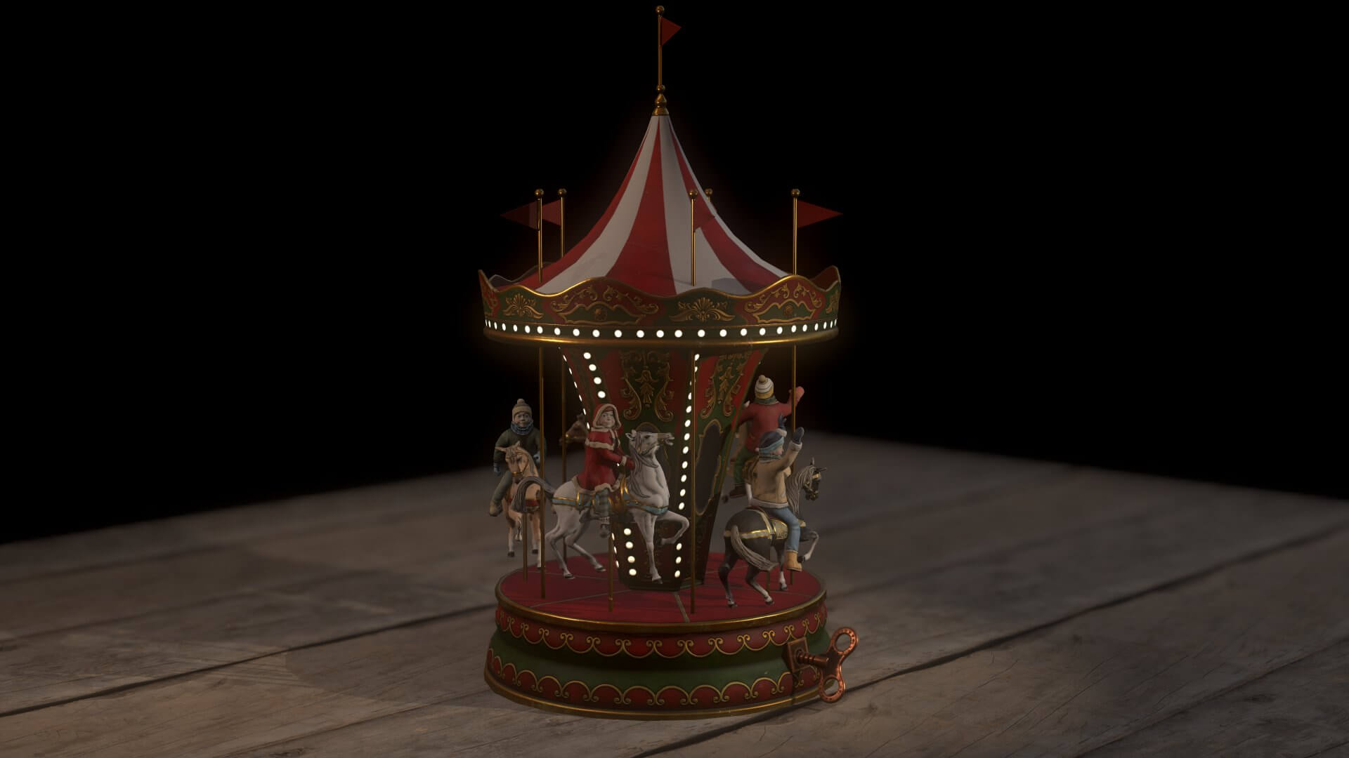 Carousel Toy - 3D Model by Vaarg