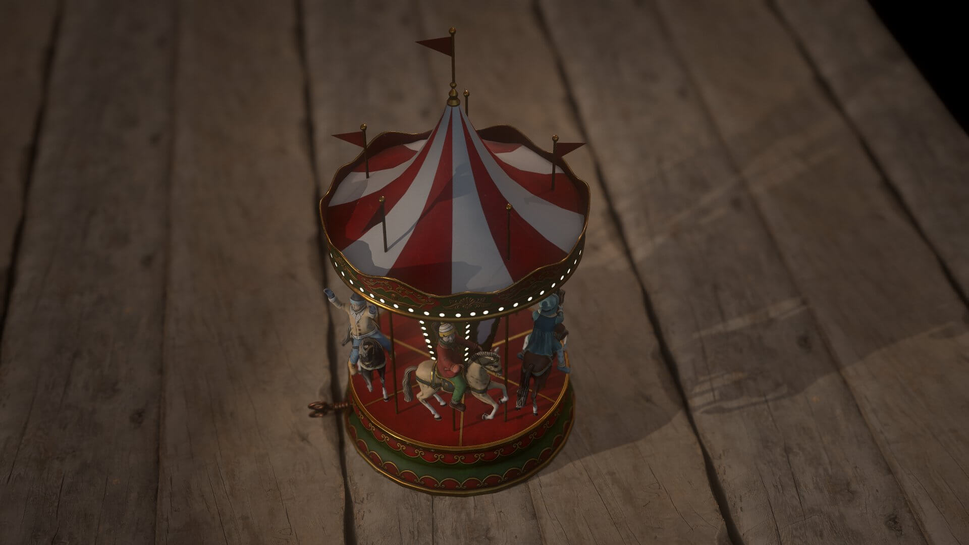 Carousel Toy - 3D Model by Vaarg