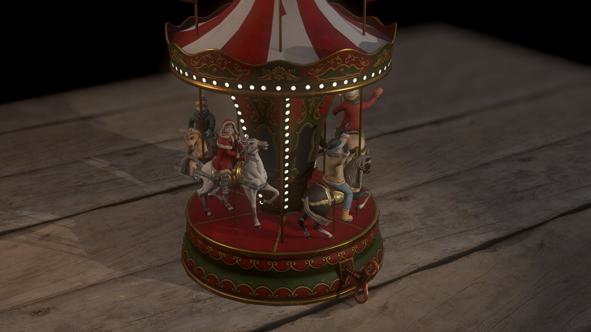 Carousel Toy - 3D Model by Vaarg