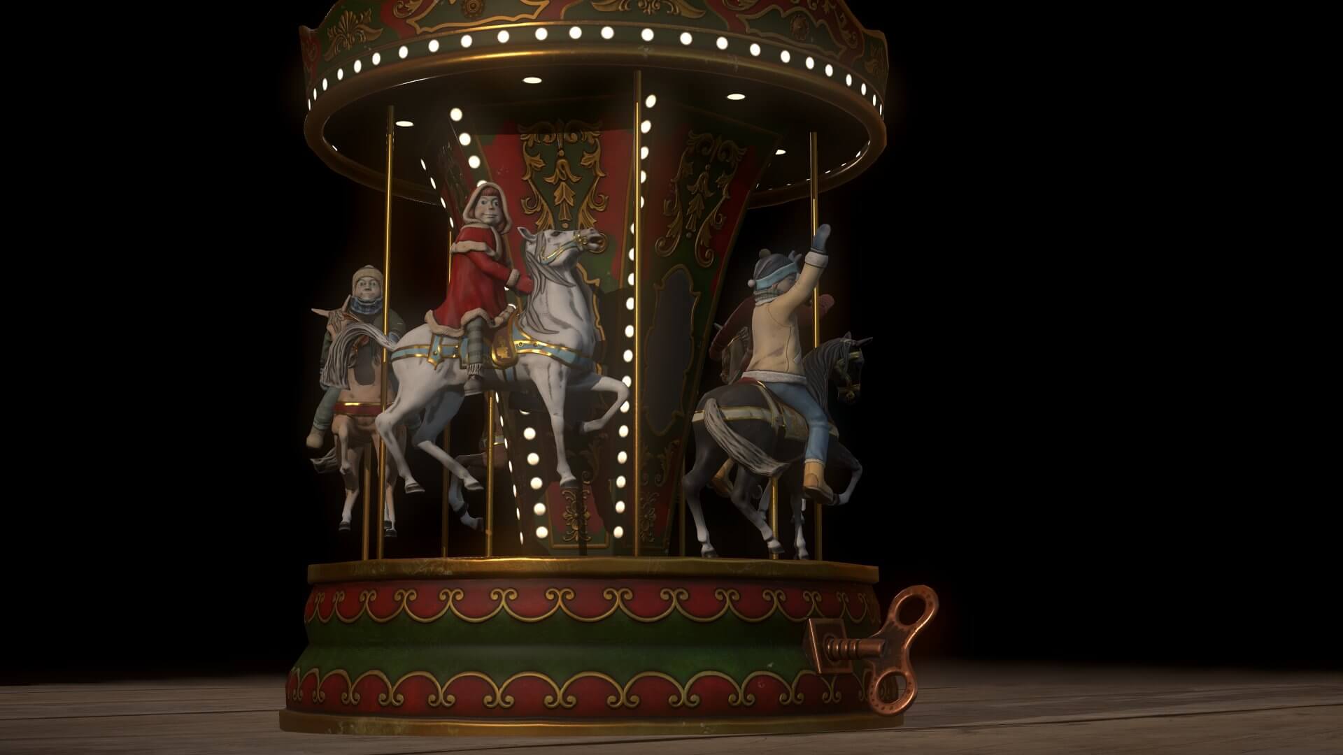 Carousel Toy - 3D Model by Vaarg