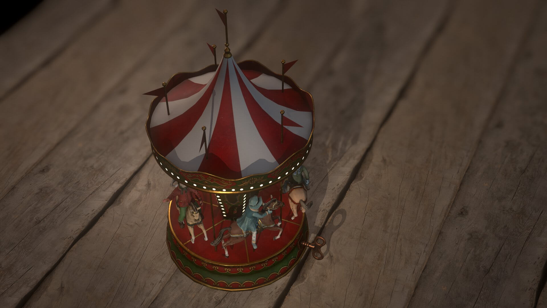 Carousel Toy - 3D Model by Vaarg