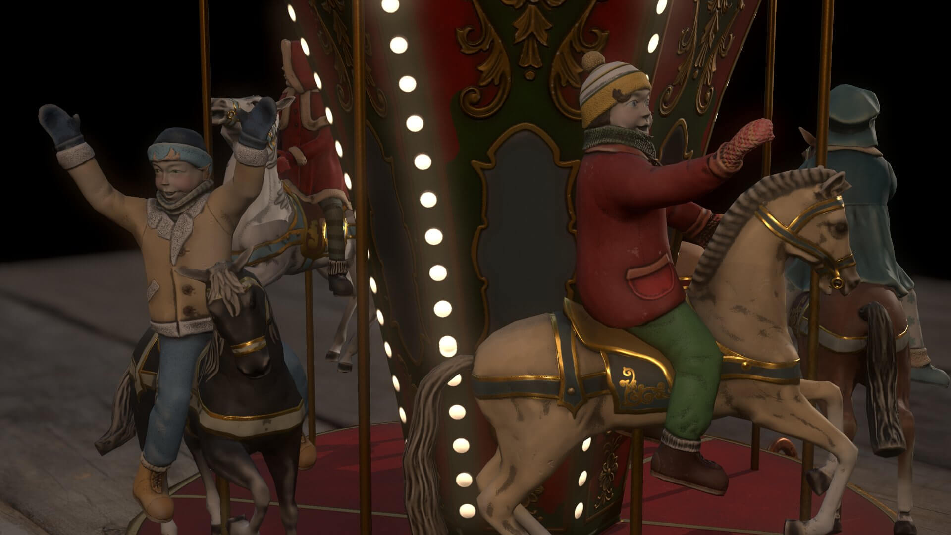 Carousel Toy - 3D Model by Vaarg