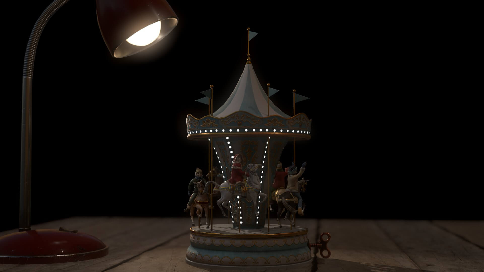 Carousel Toy - 3D Model by Vaarg