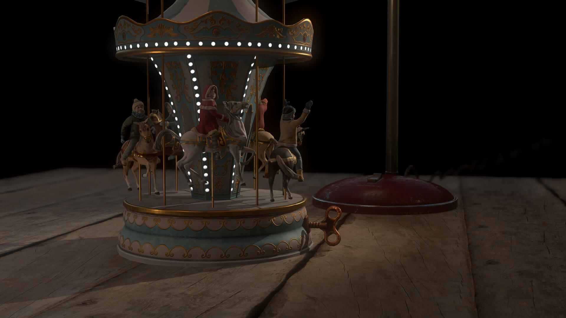 Carousel Toy - 3D Model by Vaarg