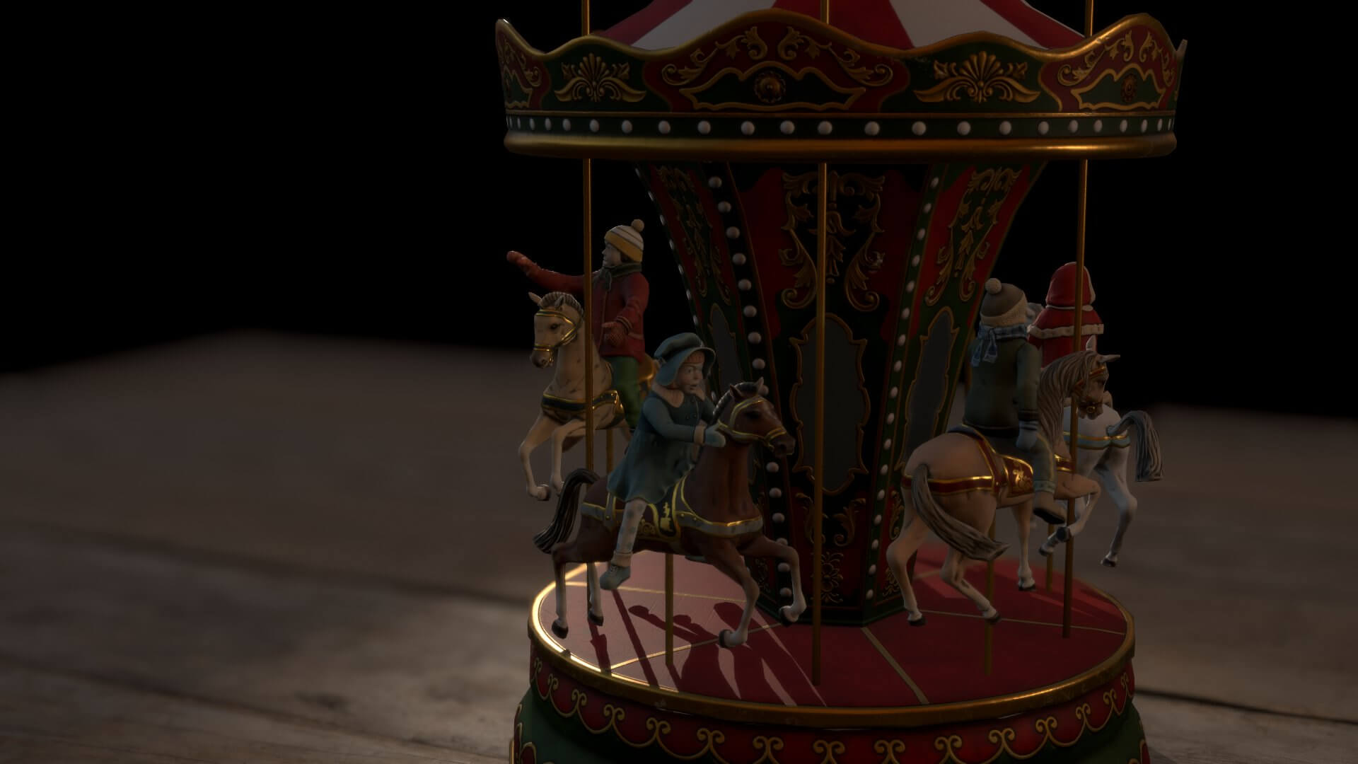 Carousel Toy - 3D Model by Vaarg