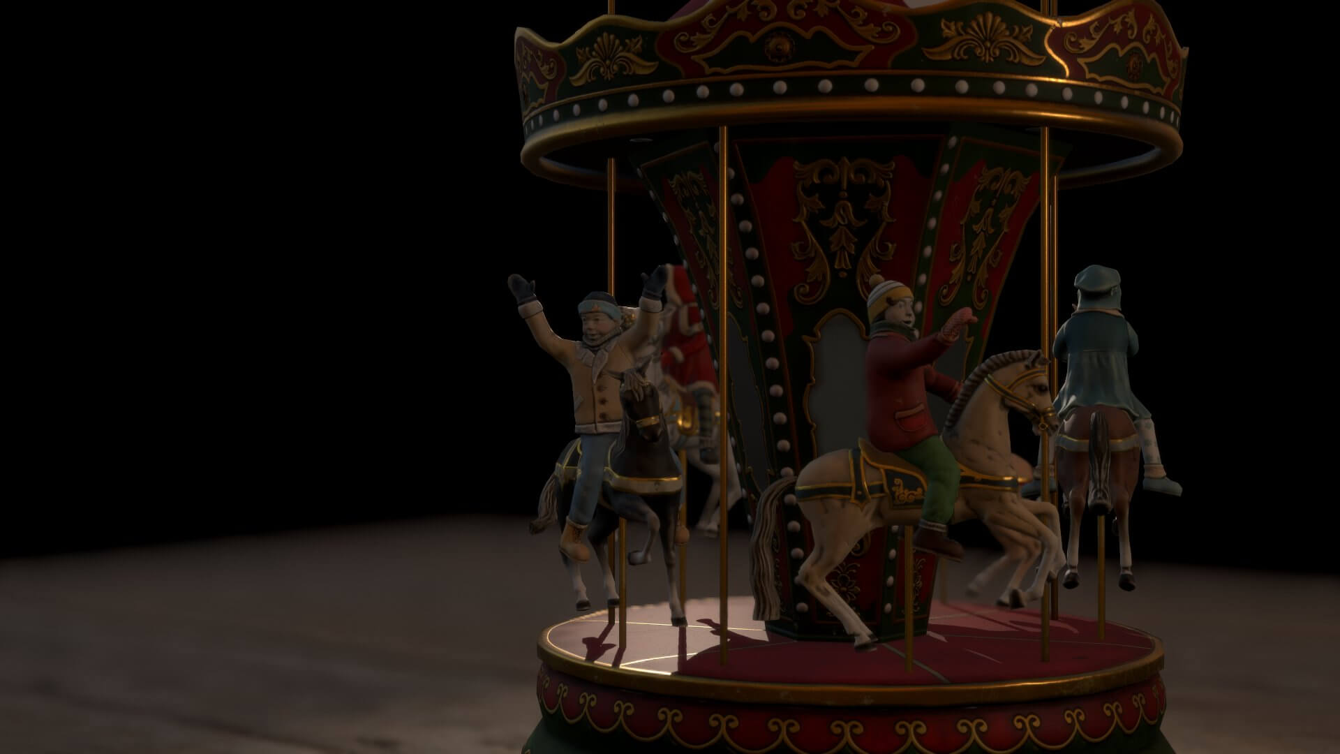 Carousel Toy - 3D Model by Vaarg