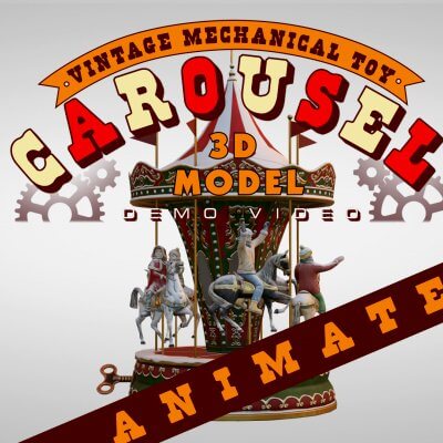 Carousel Toy - 3D Model by Vaarg