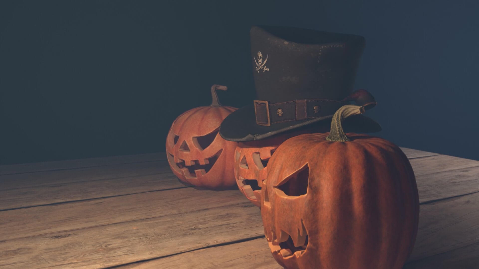 Halloween Pumpkins - 3D Model by Vaarg