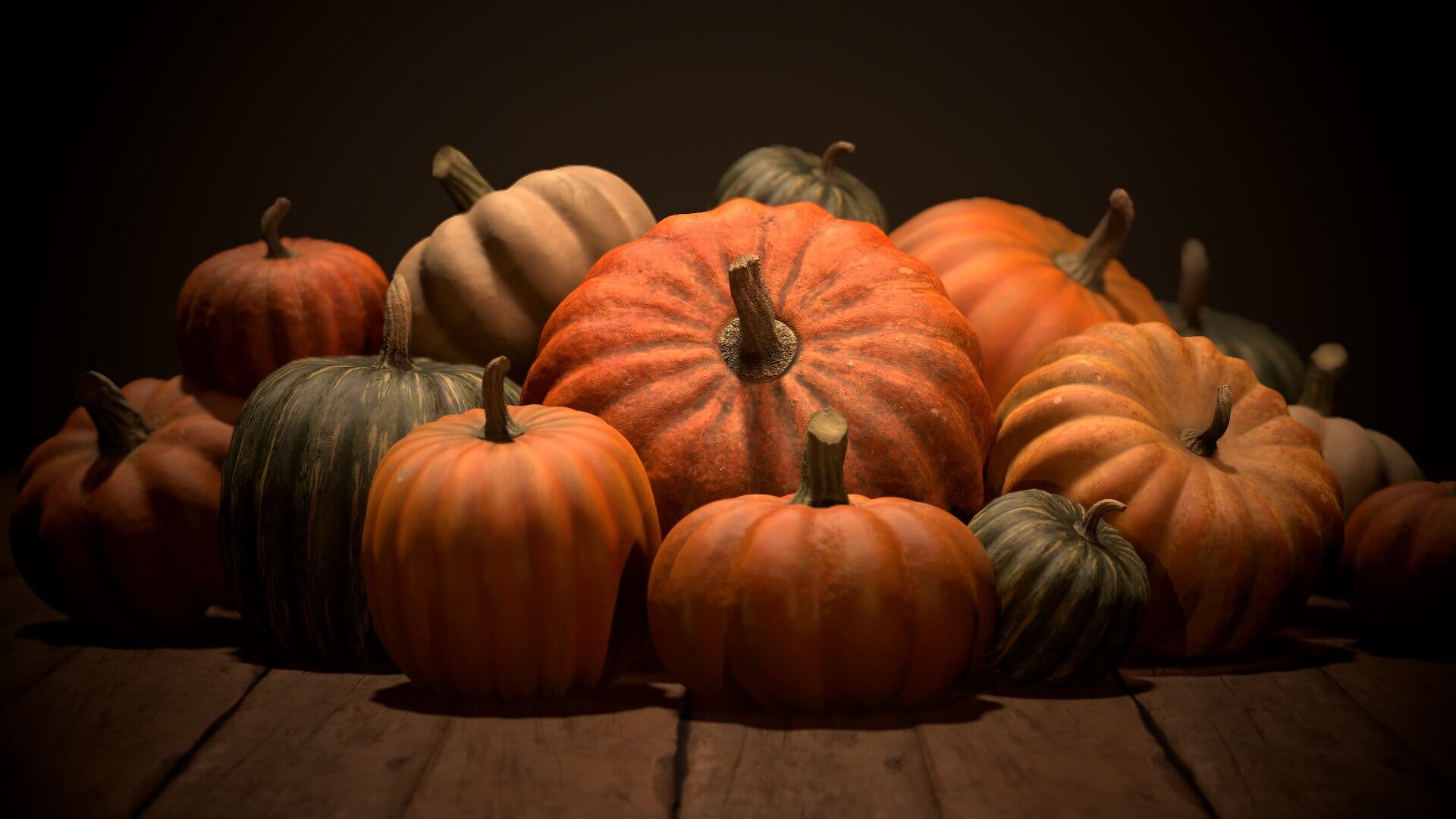 Pumpkins - 3D Model by Vaarg