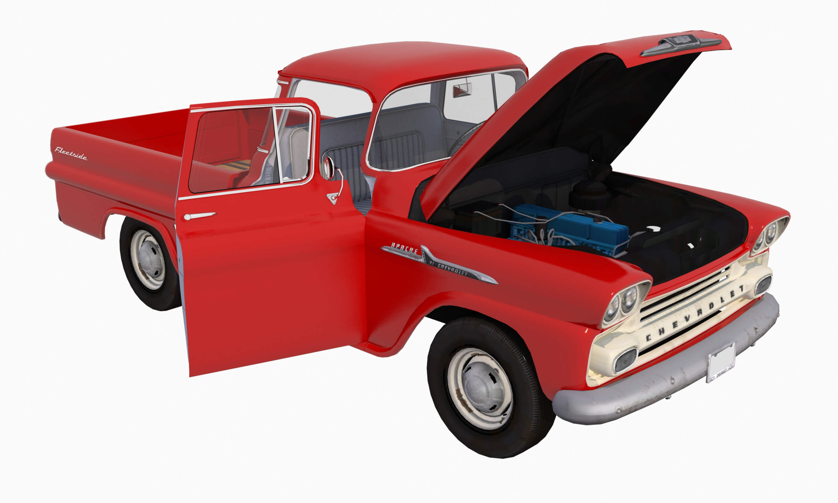 Chevrolet Apache 1958 - 3D Model by vadikgg
