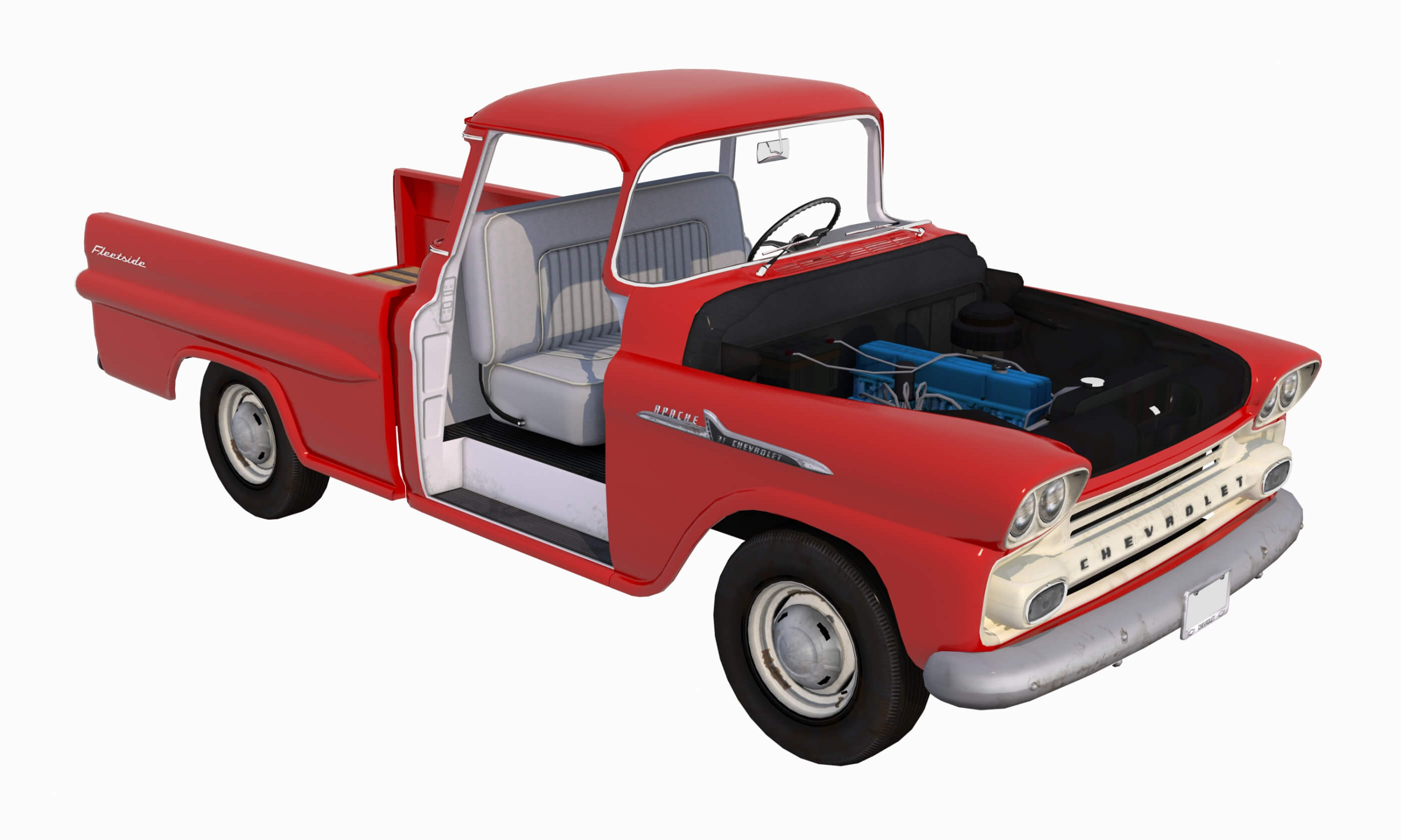 Chevrolet Apache 1958 - 3D Model by vadikgg