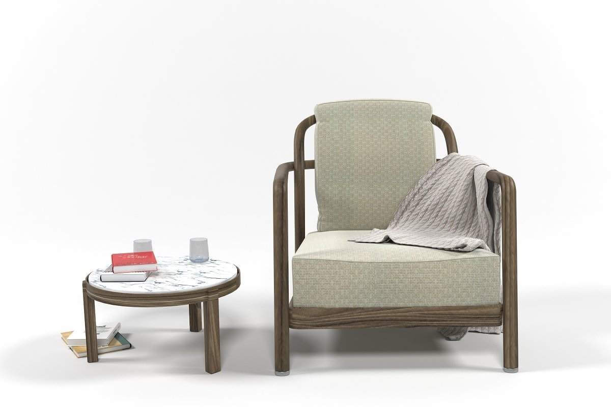 Alison Armchair Set - 3D Model by vadimche