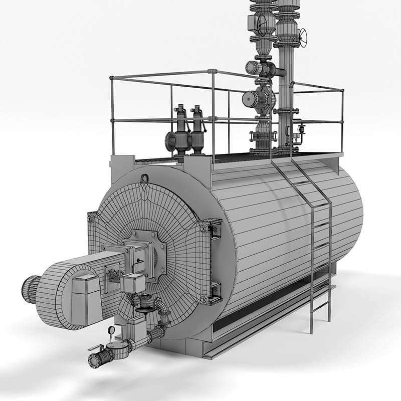 Bosch Unimat UT-L Industrial Boiler 3D Model by vadimche