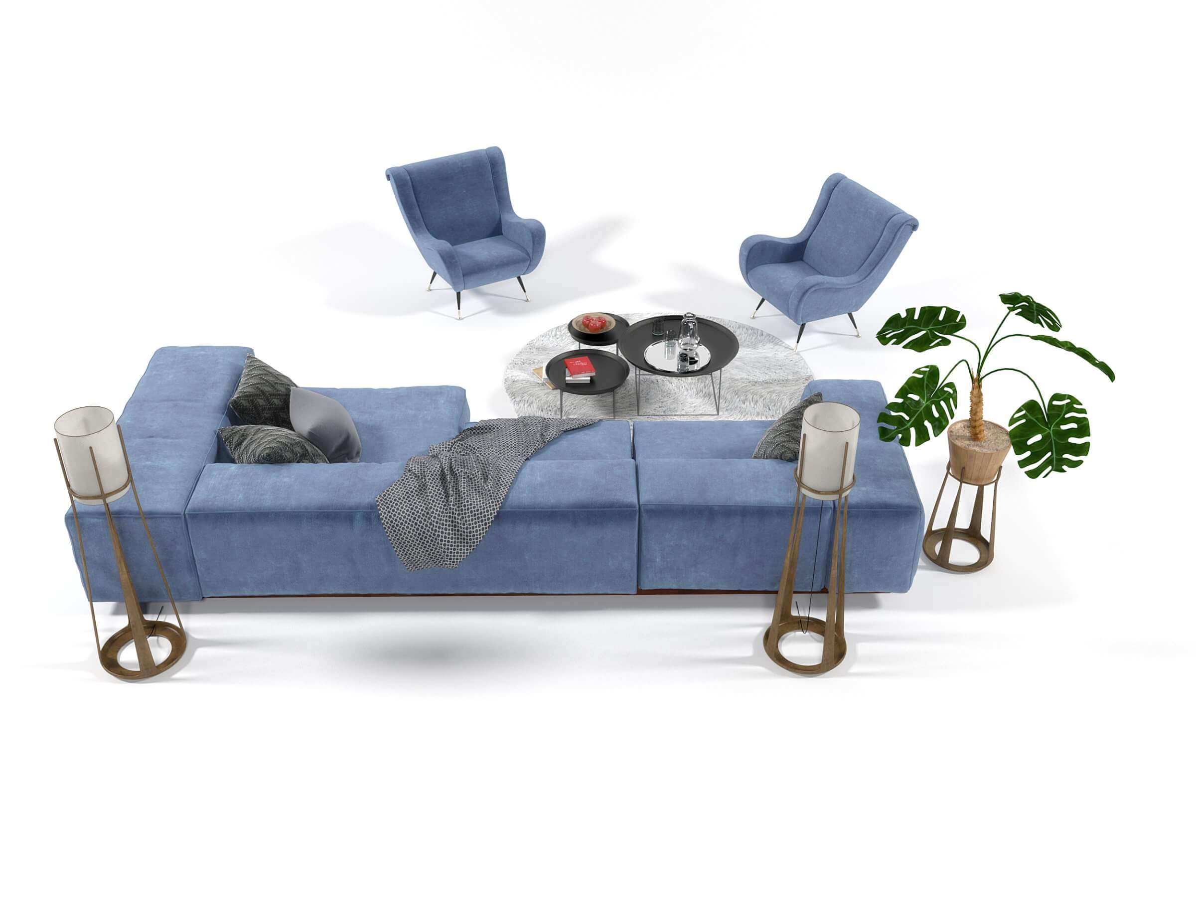 Furniture Set 0404 3d Model By Vadimche