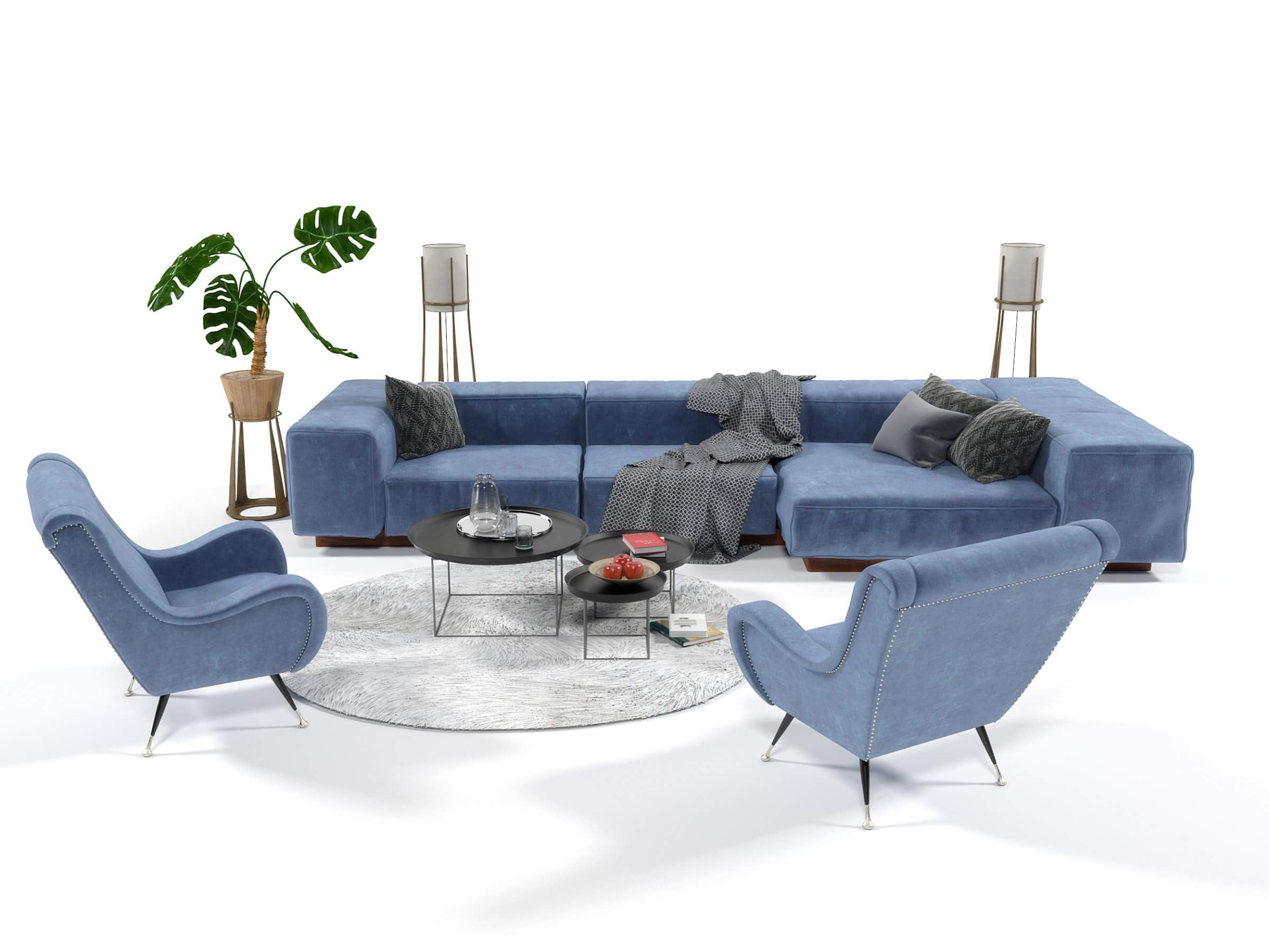 Furniture Set 0404 3d Model By Vadimche