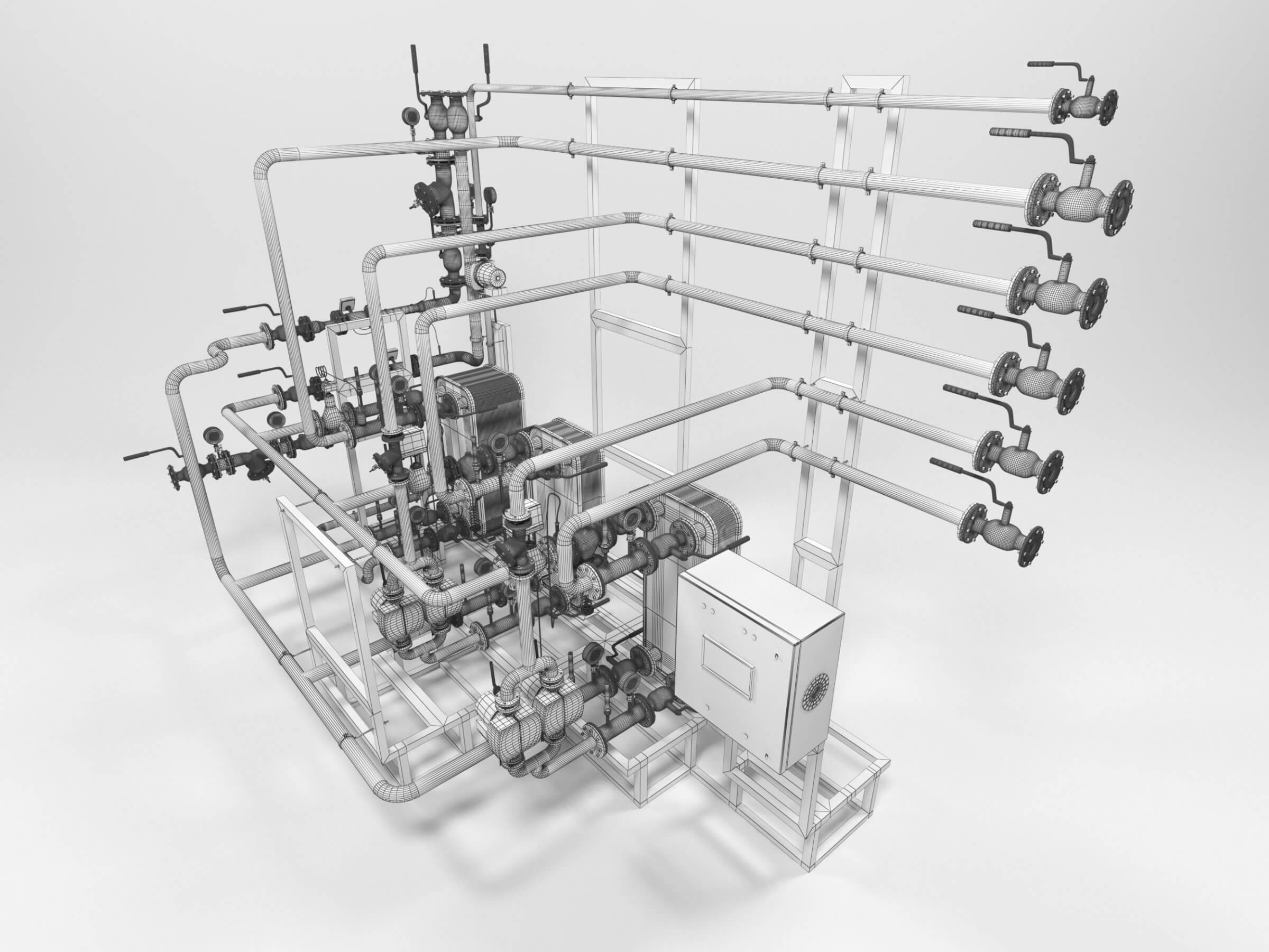 Heating Unit 0609 - 3D Model by vadimche