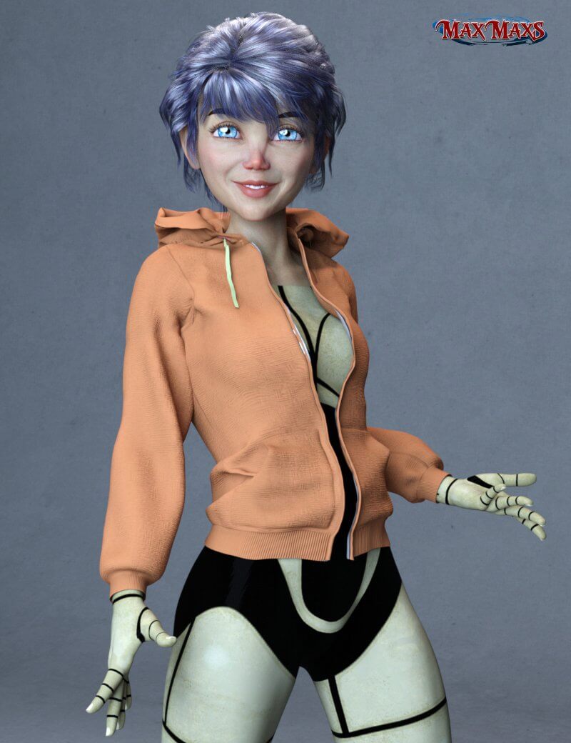 Kahi The Little Cyborg Girl - Daz Content by Valaravans