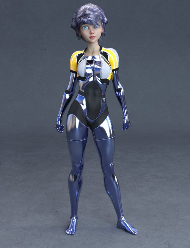 Kahi The Little Cyborg Girl - Daz Content by Valaravans