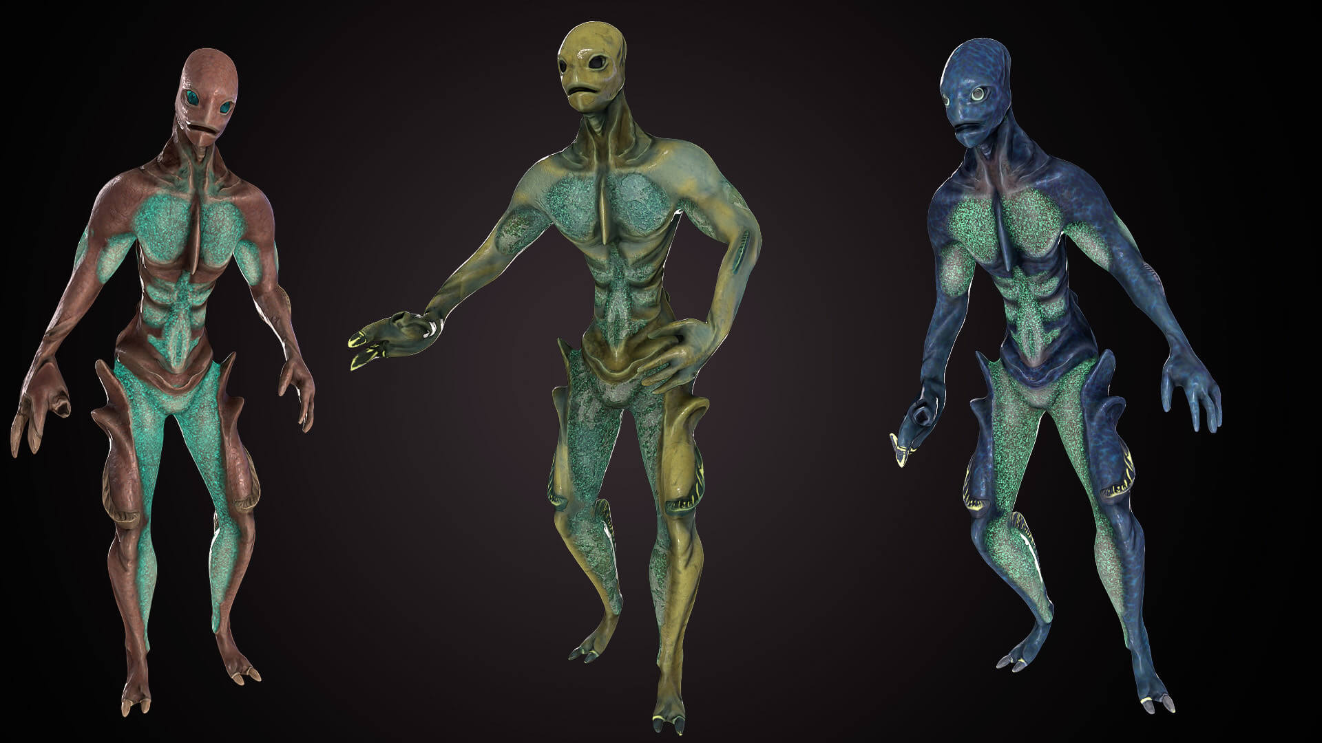 Amphibian Creature - 3D Model by Valeria Miller