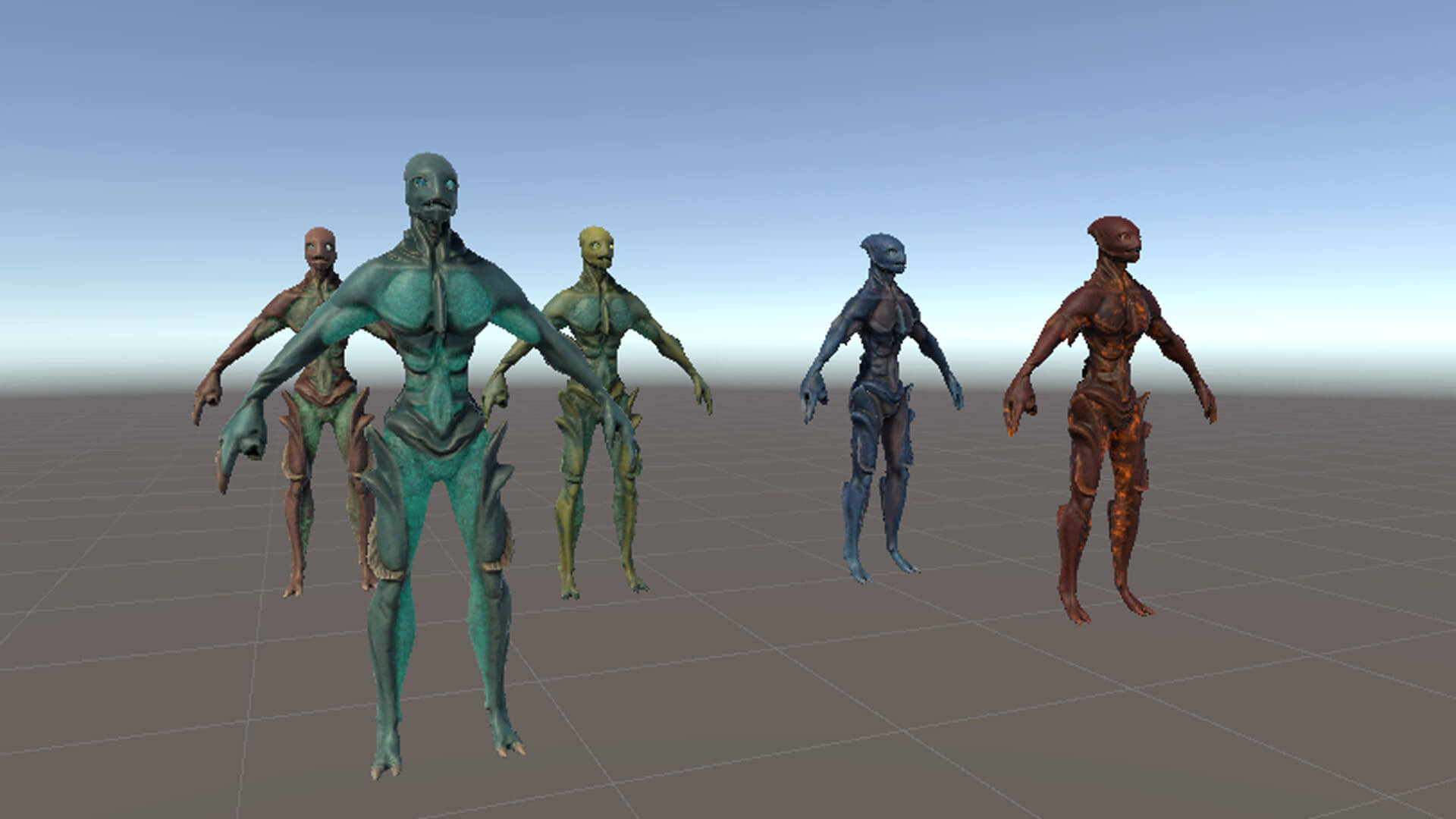 Amphibian Creature - 3D Model by Valeria Miller