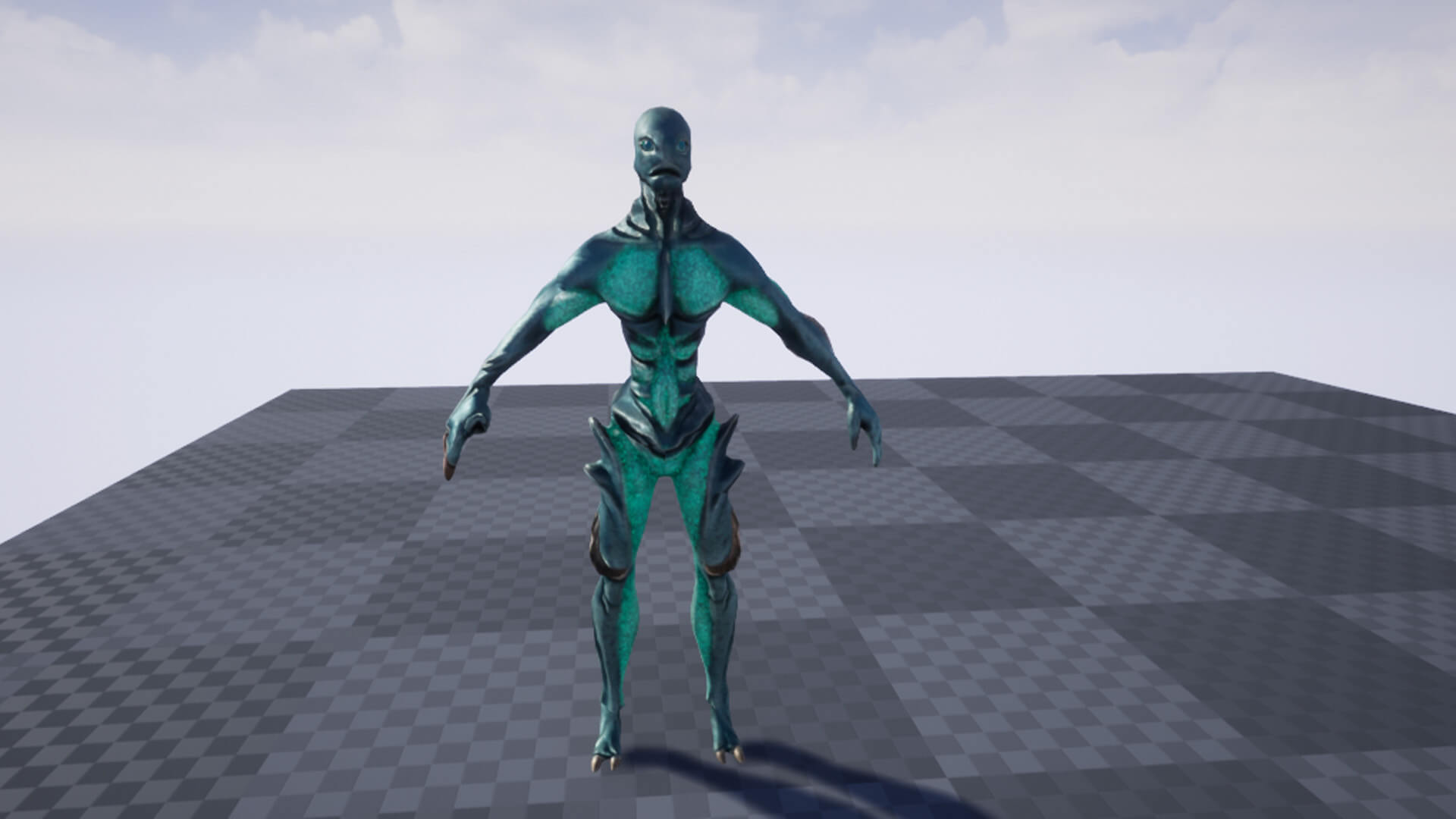 Amphibian Creature - 3D Model by Valeria Miller