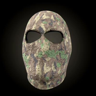 Army Mask 2 (4 Skins) - 3D Model by Valeria Miller