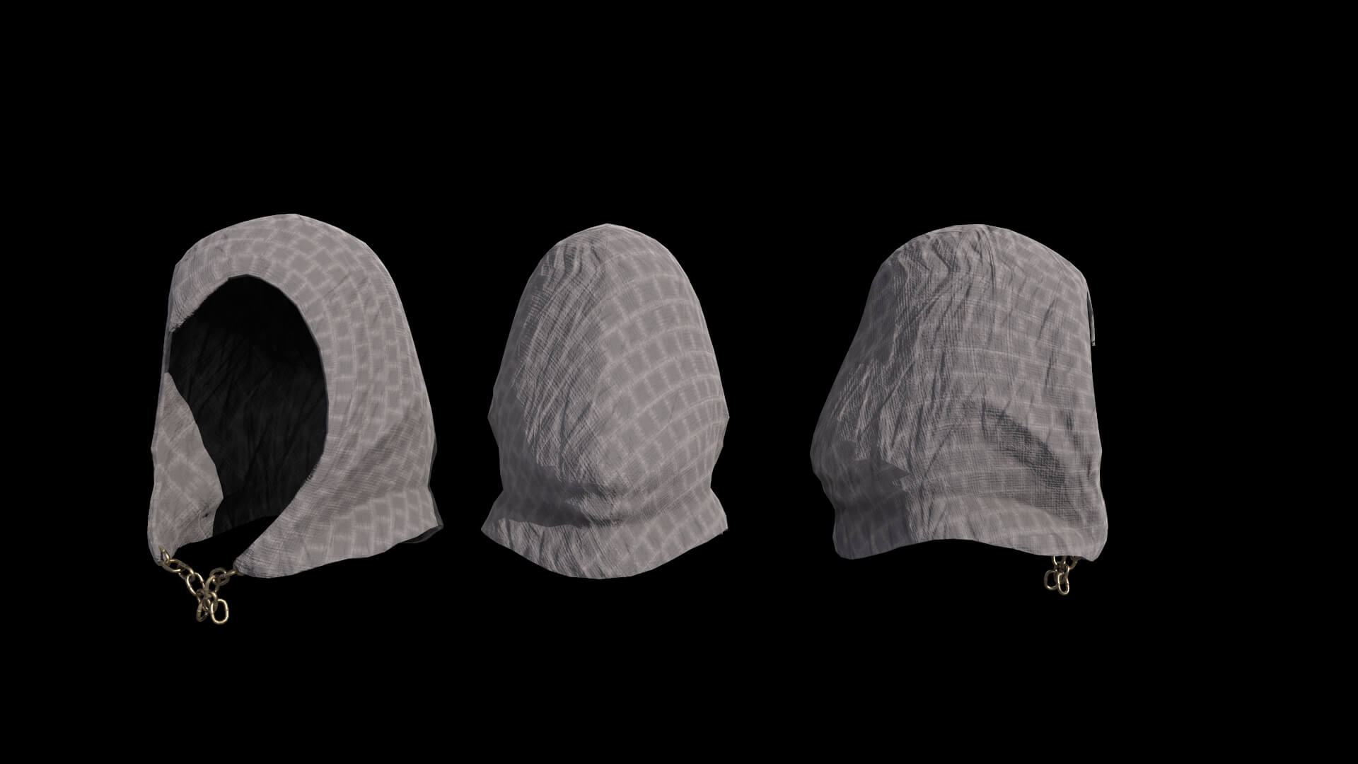 Assassin Hood 1 - 3D Model by Valeria Miller