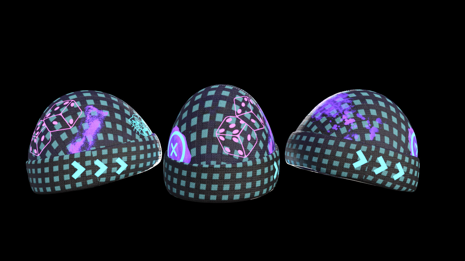 Beanie Hat Pack - 3D Model by Valeria Miller