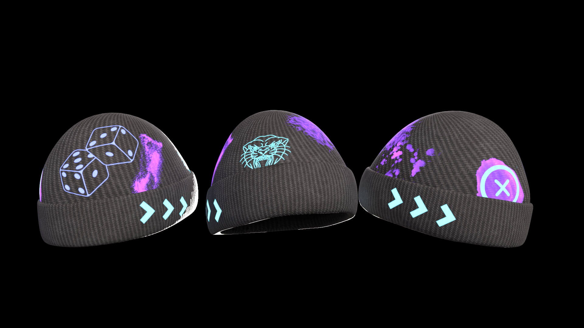 Beanie Hat Pack - 3D Model by Valeria Miller