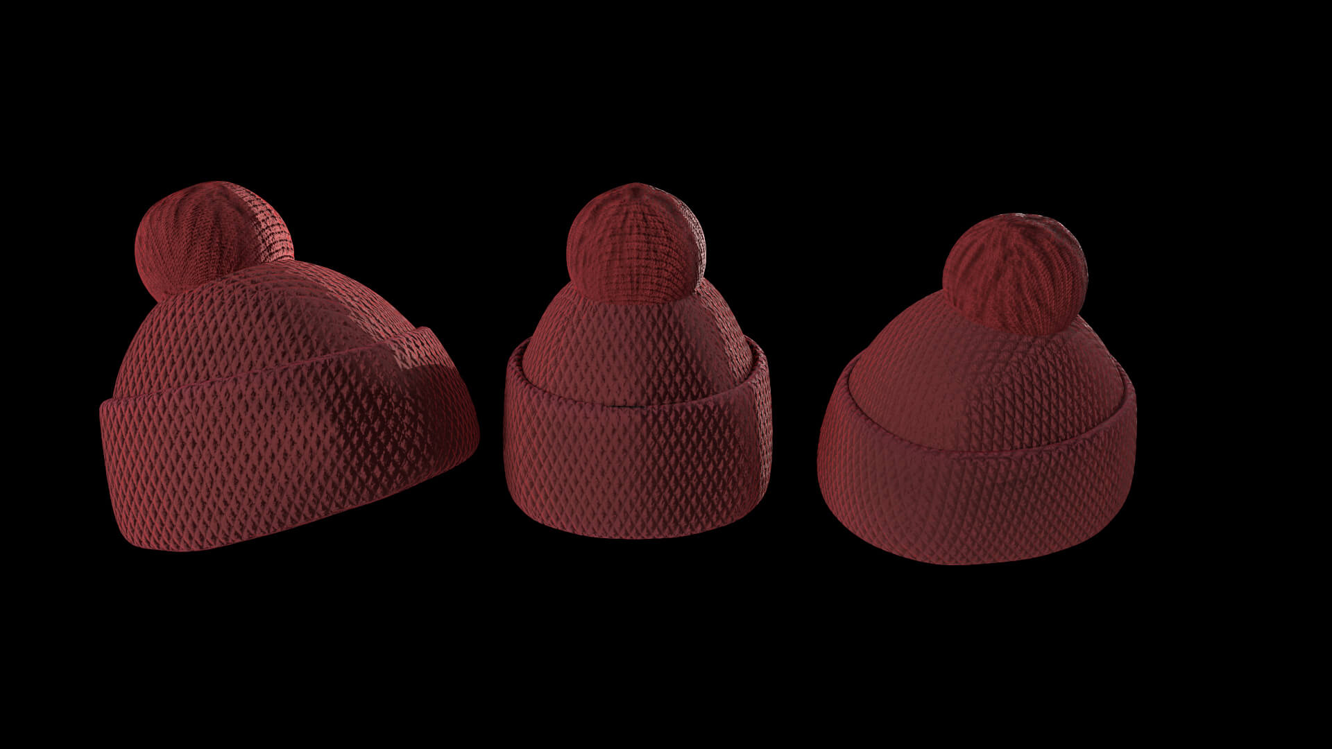 Beanie Hat Pack - 3D Model by Valeria Miller