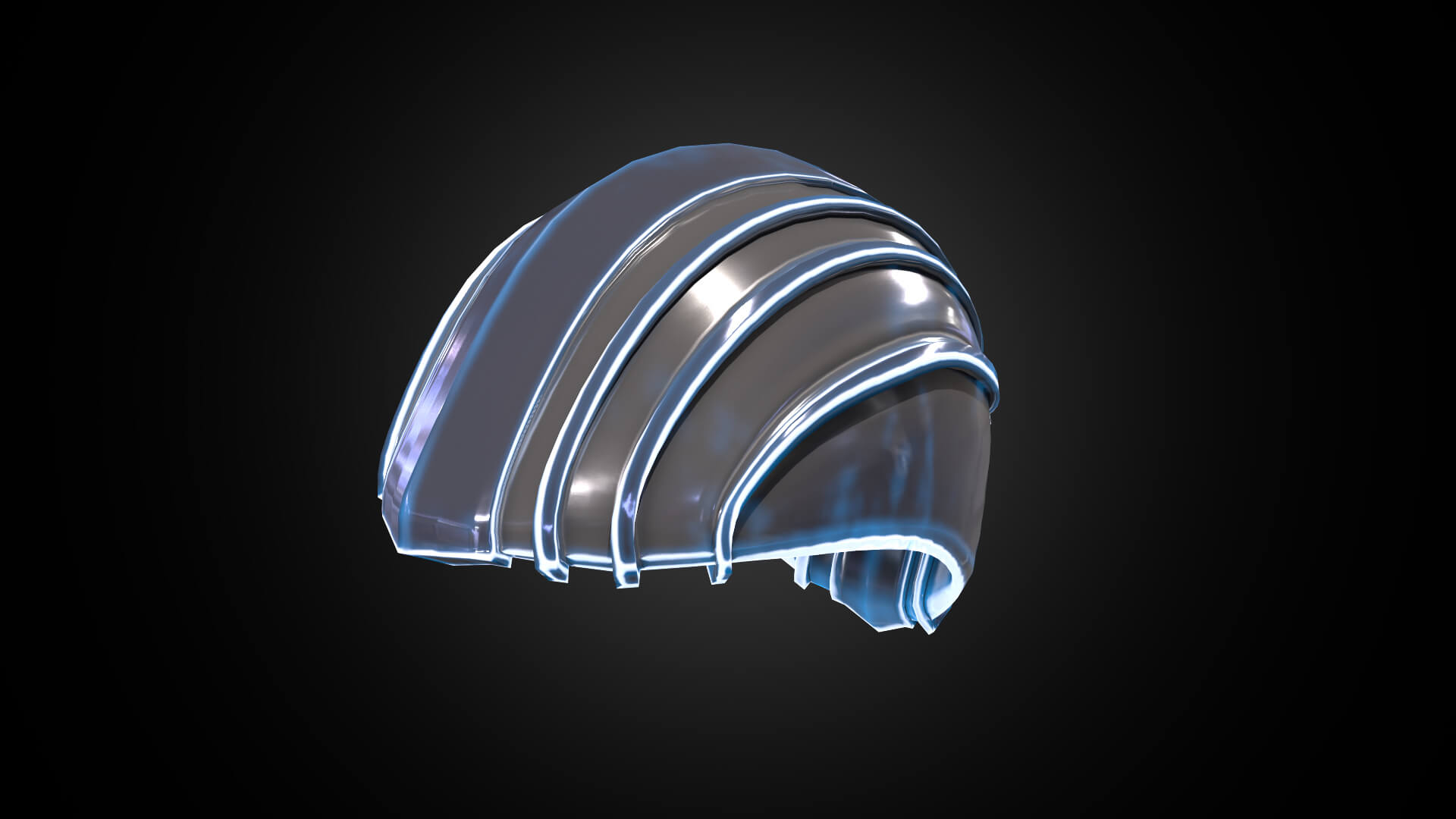 Biker Helmet - 3D Model by Valeria Miller