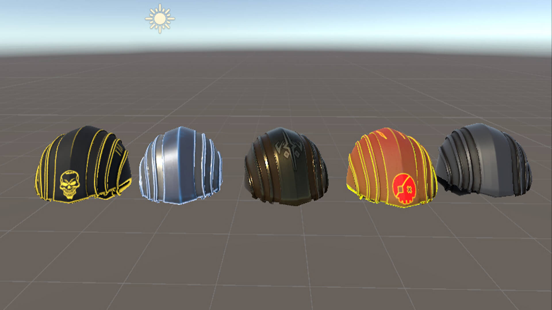 Biker Helmet - 3D Model by Valeria Miller