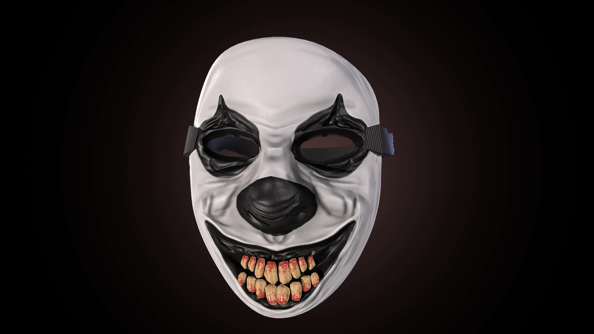 Clown Mask 2 (4 Skins) - 3D Model by Valeria Miller